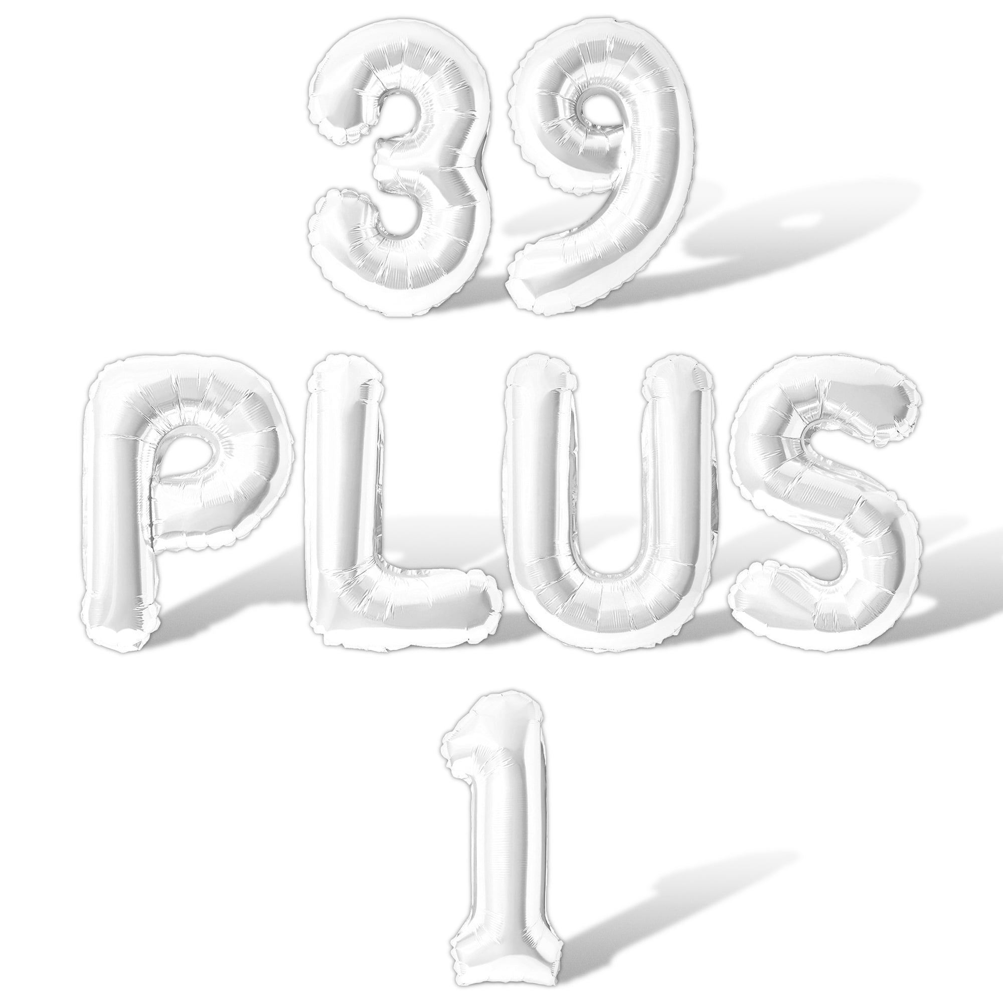 Letter Balloons - 39 PLUS 1 16" Inch Alphabet Letters Foil Mylar ...