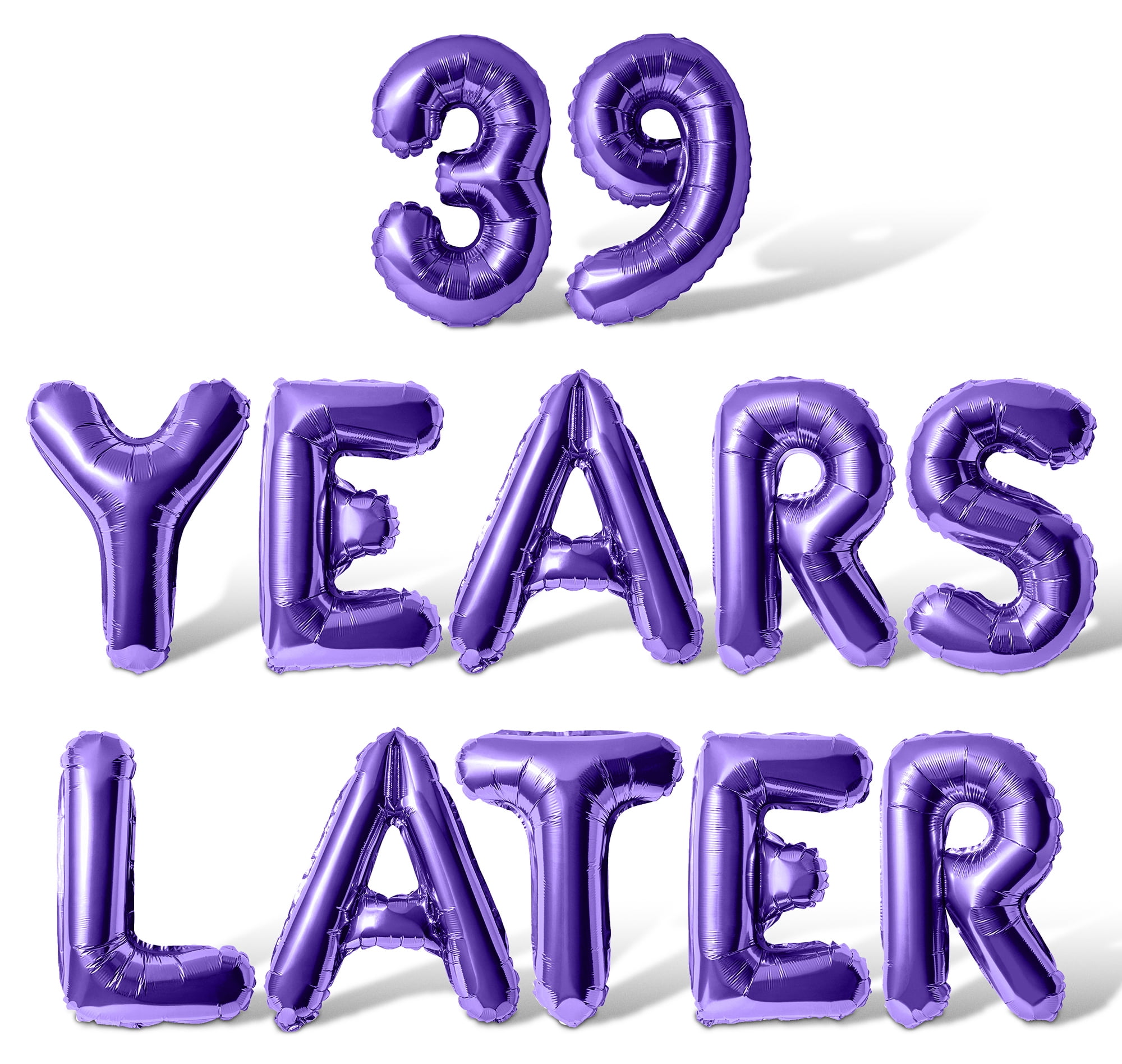 Letter Balloons - 39 YEARS LATER 16" Inch Alphabet Letters Foil Mylar ...