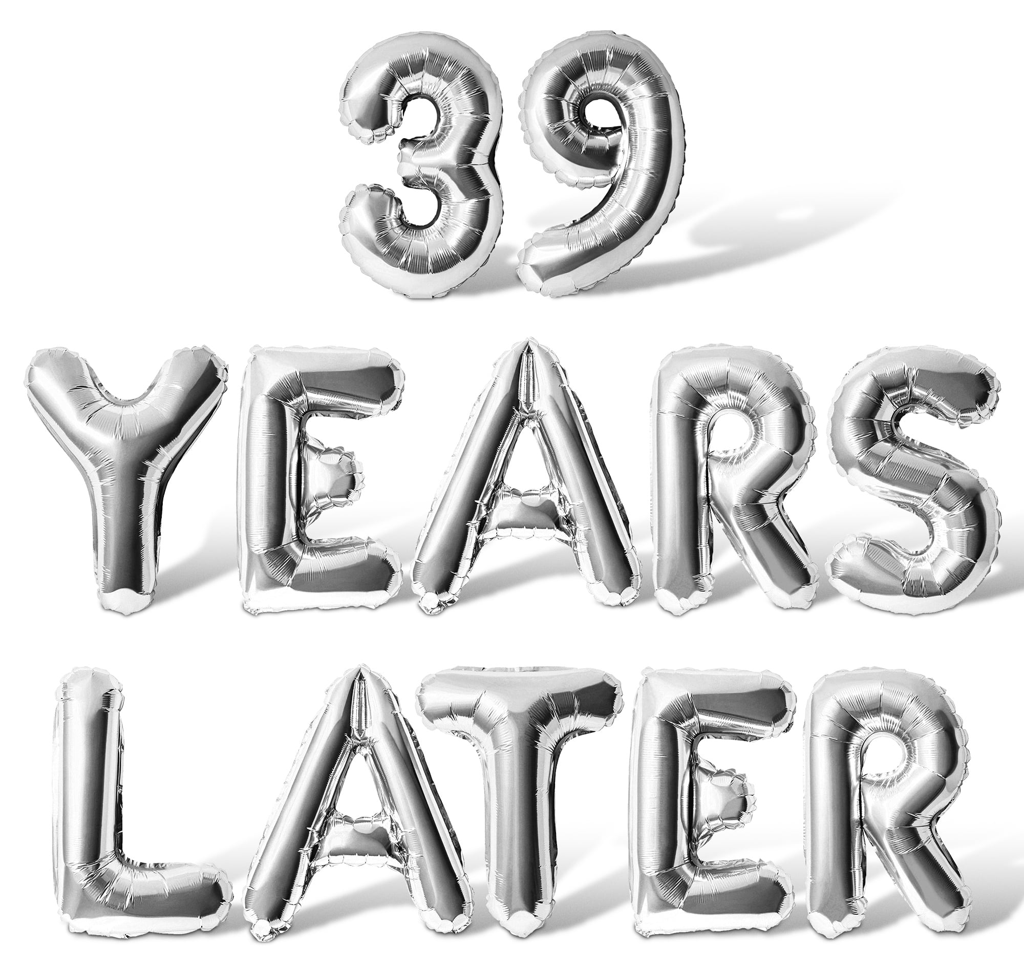Letter Balloons - 39 YEARS LATER 16" Inch Alphabet Letters Foil Mylar ...