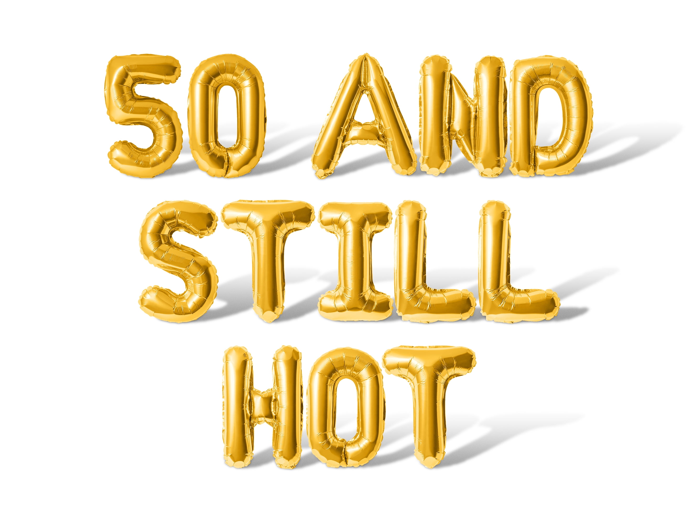 Letter Balloons - 50 AND STILL HOT 16" Inch Alphabet Letters Foil Mylar ...