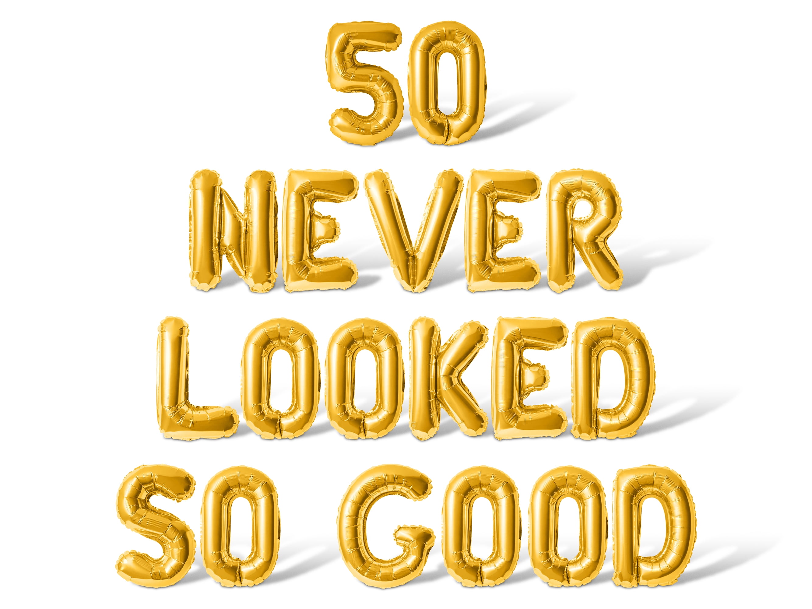Letter Balloons - 50 NEVER LOOKED SO GOOD 16" Inch Alphabet Letters ...