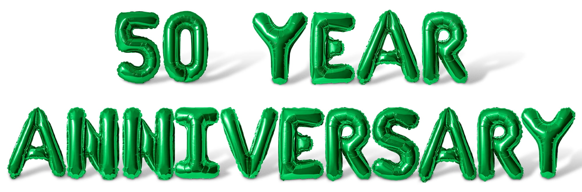 Letter Balloons - 50 YEAR ANNIVERSARY 16" Inch Alphabet Letters Foil ...