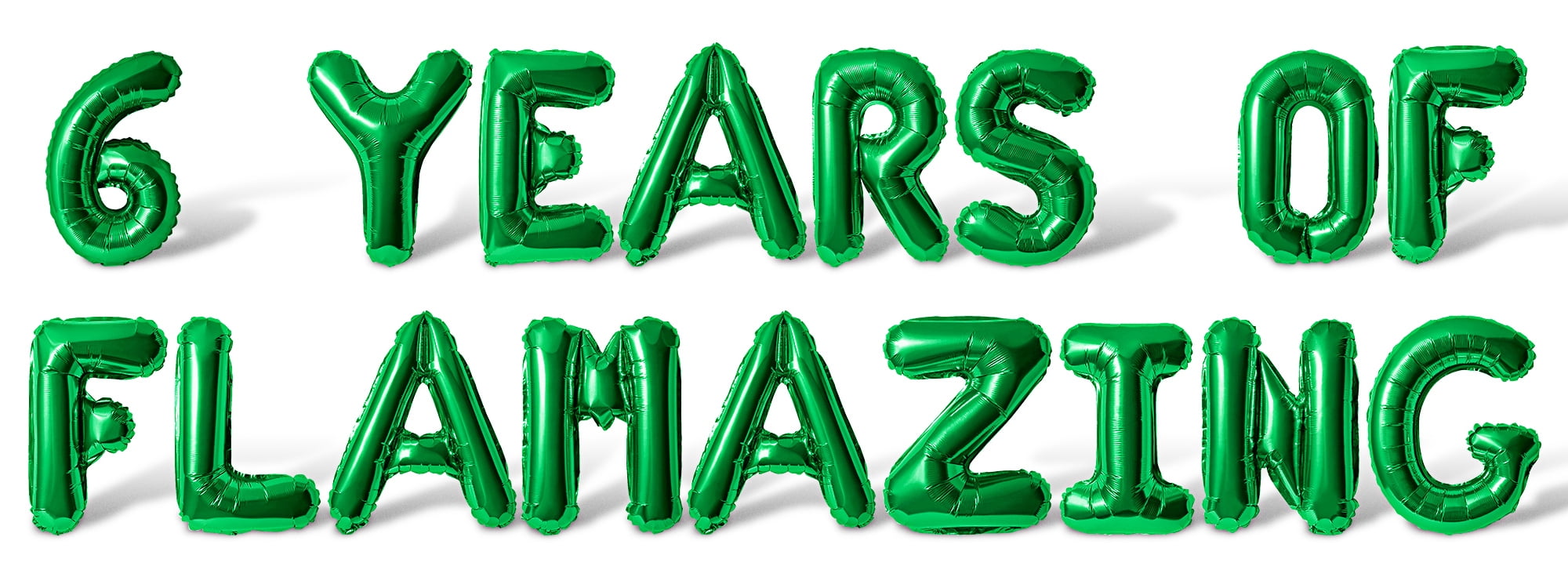 Letter Balloons - 6 YEARS OF FLAMAZING 16" Inch Alphabet Letters Foil ...