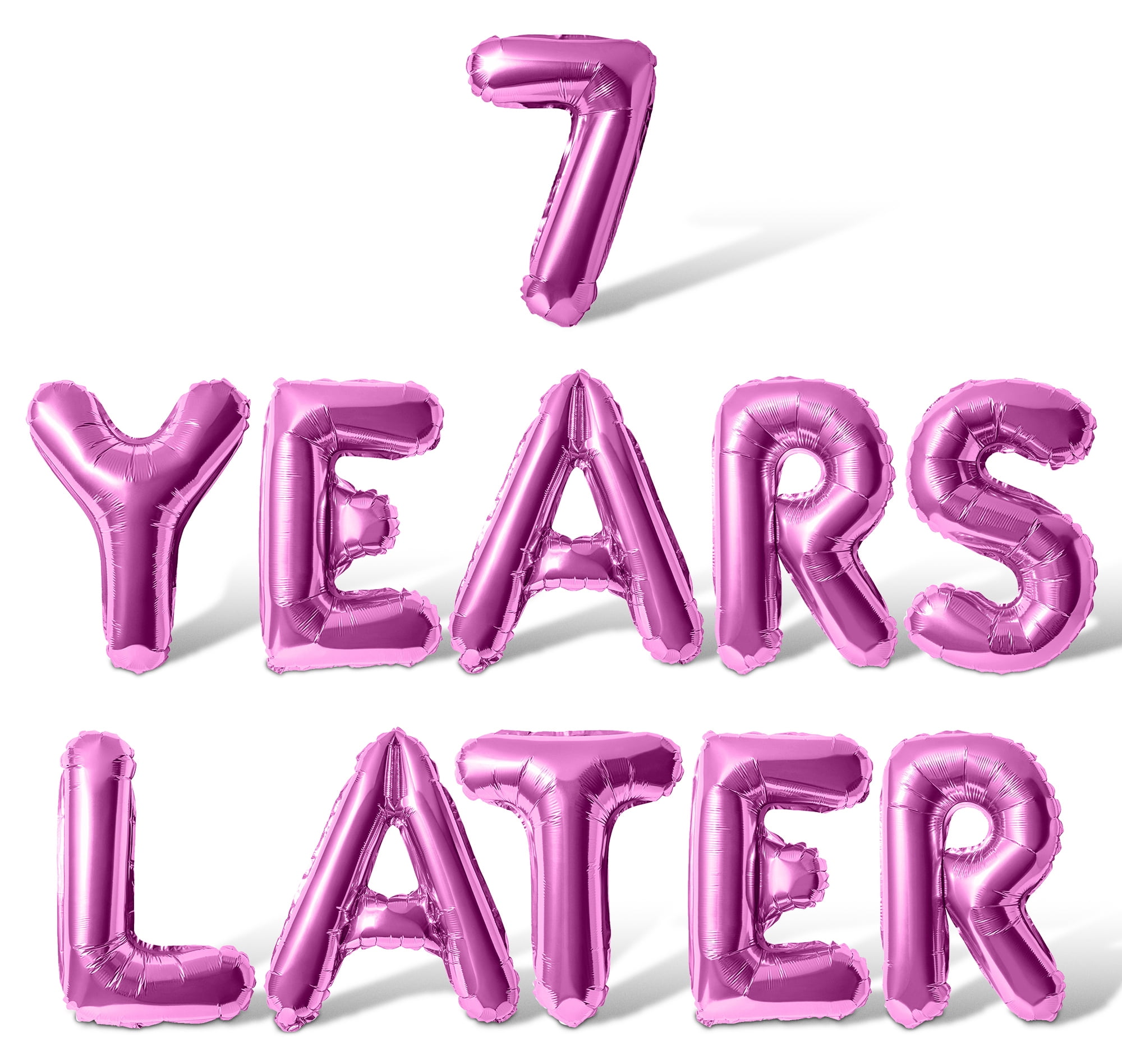 Letter Balloons - 7 YEARS LATER 16" Inch Alphabet Letters Foil Mylar ...