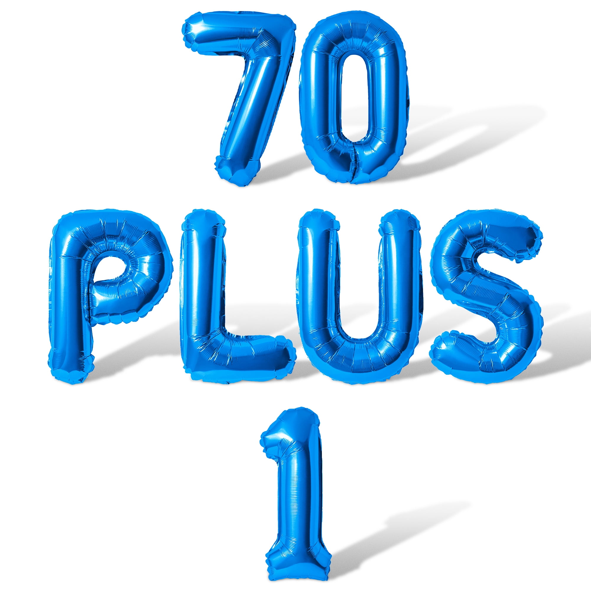 Letter Balloons - 70 PLUS 1 16" Inch Alphabet Letters Foil Mylar ...