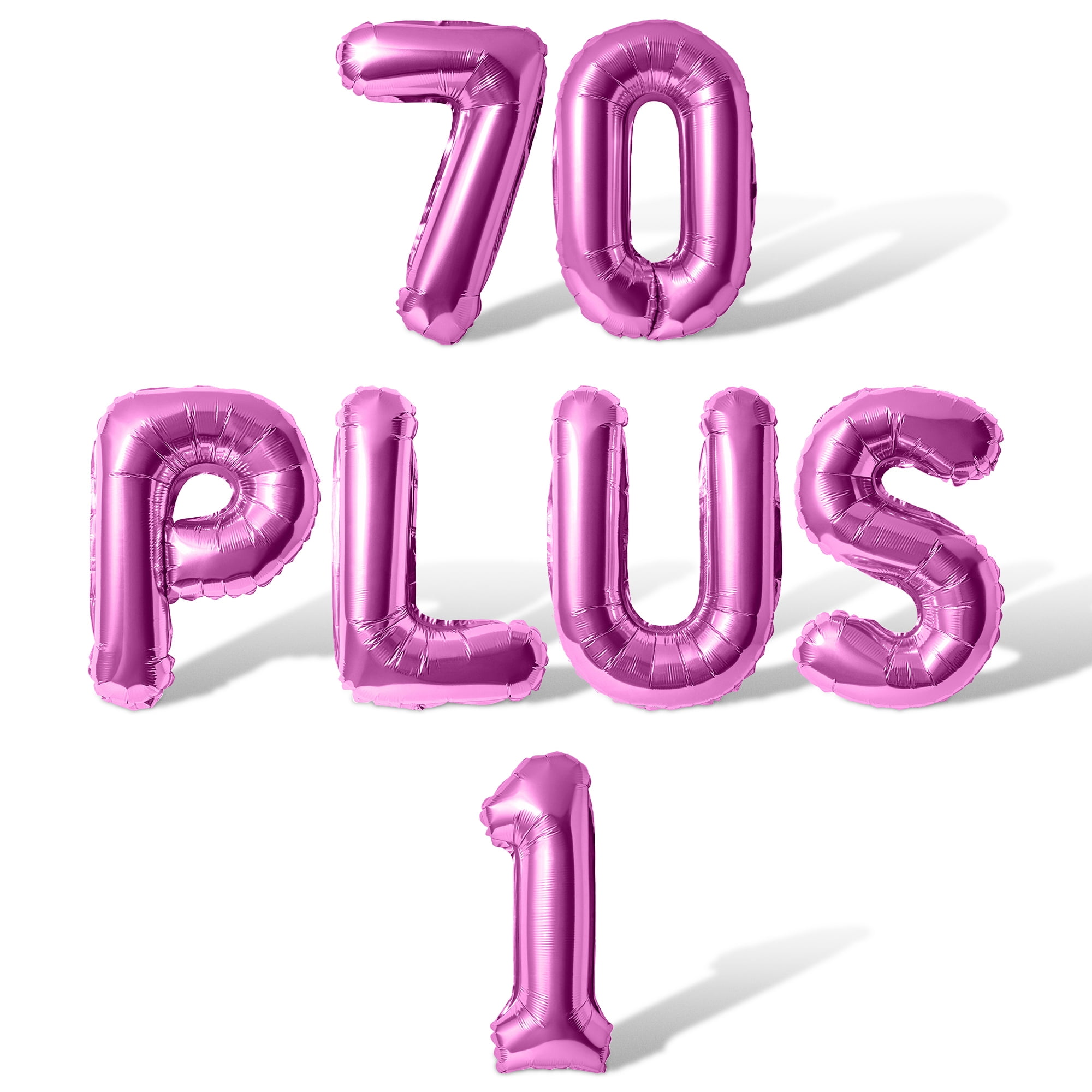 Letter Balloons - 70 PLUS 1 16" Inch Alphabet Letters Foil Mylar ...