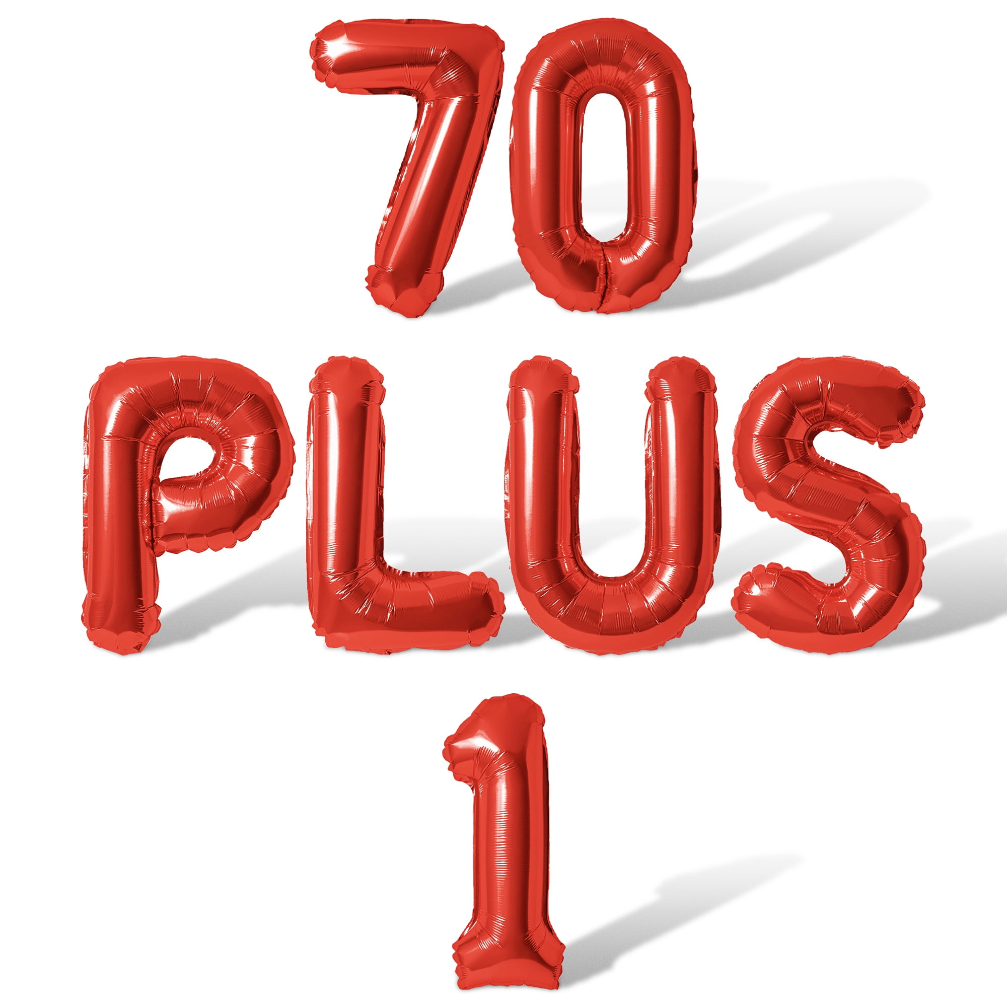 Letter Balloons - 70 PLUS 1 16" Inch Alphabet Letters Foil Mylar ...