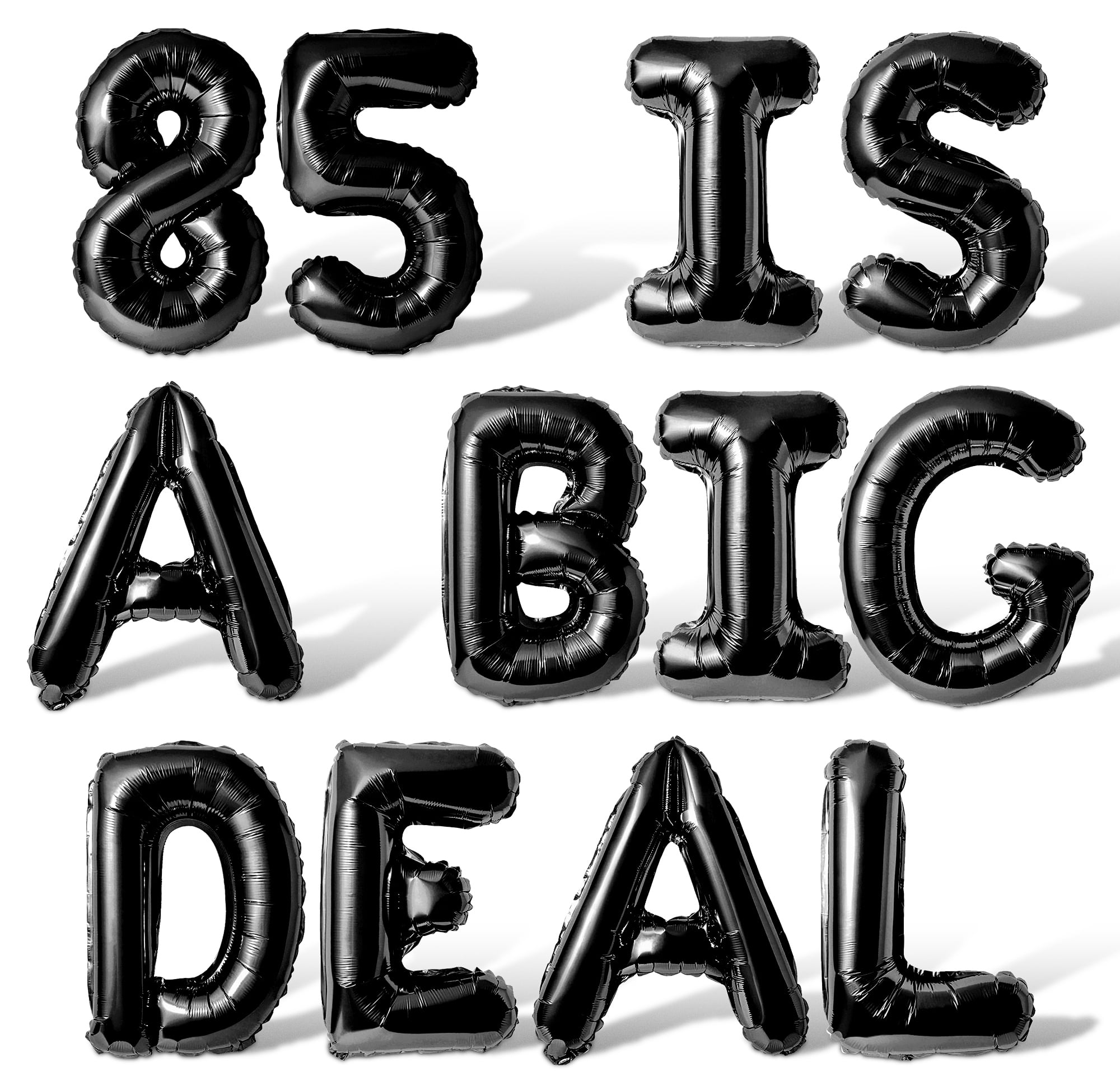 Letter Balloons - 85 IS A BIG DEAL 16" Inch Alphabet Letters Foil Mylar ...