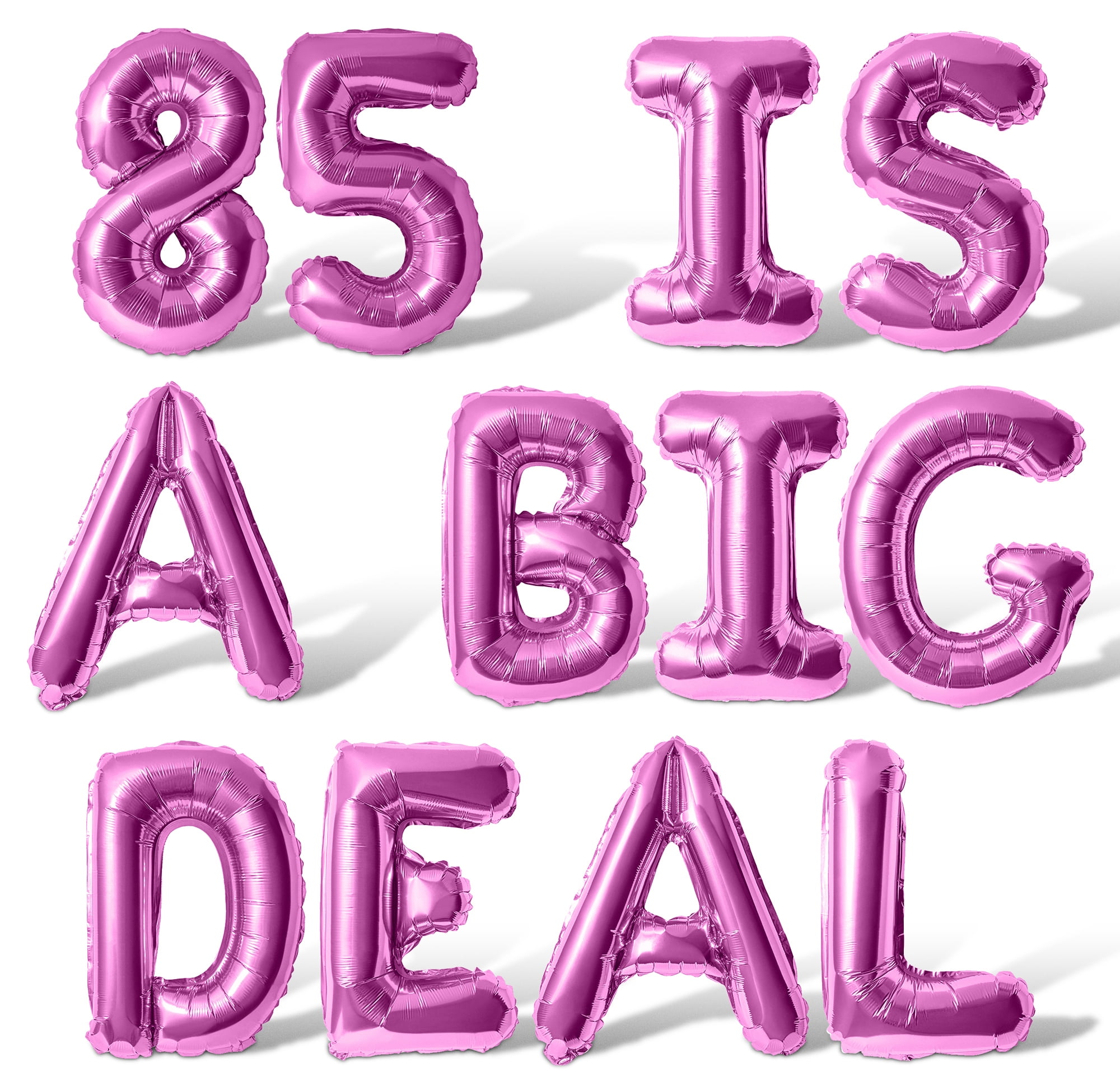 Letter Balloons - 85 IS A BIG DEAL 16" Inch Alphabet Letters Foil Mylar ...