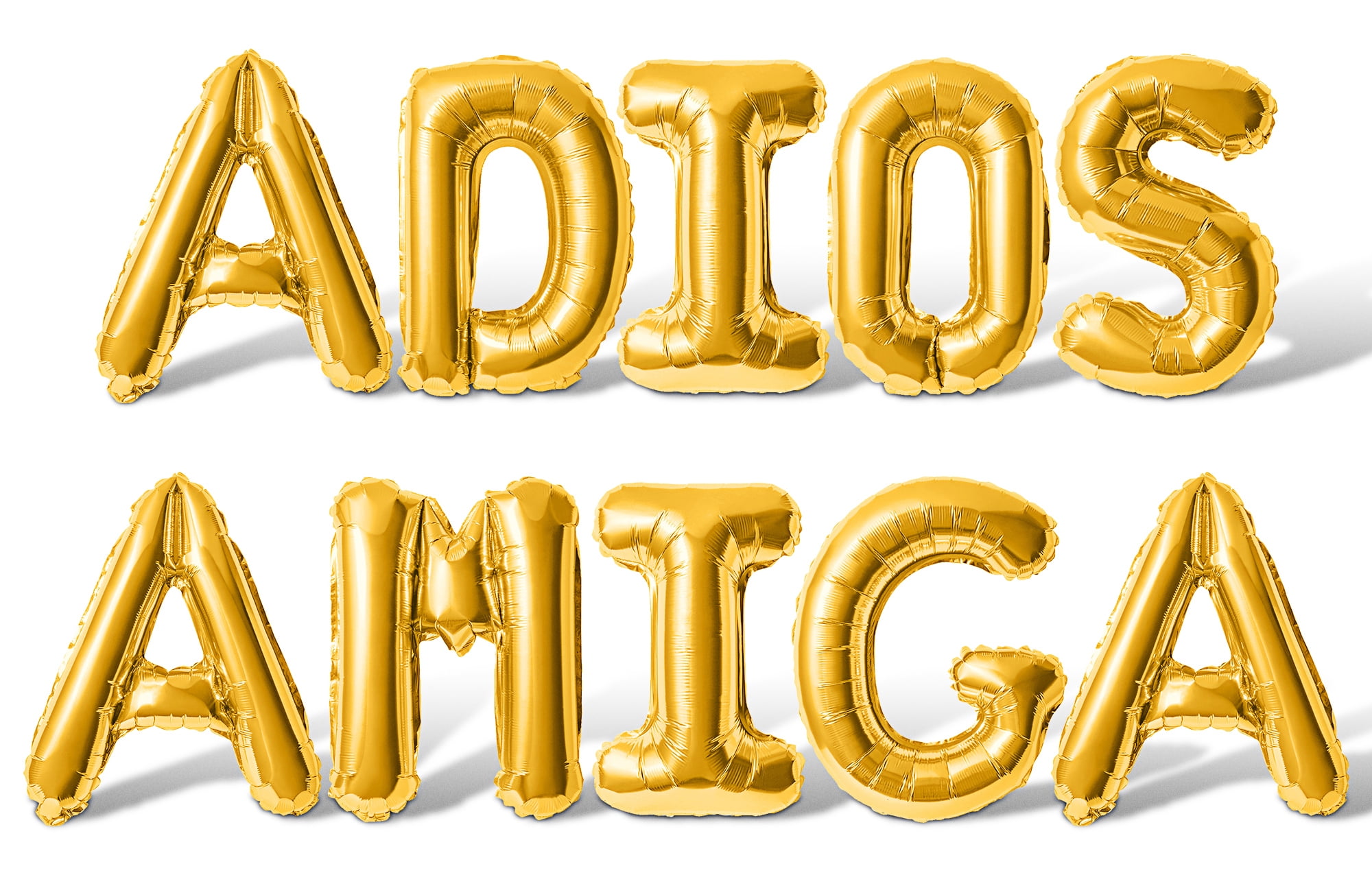 Letter Balloons - ADIOS AMIGA 16" Inch Alphabet Letters Foil Mylar ...