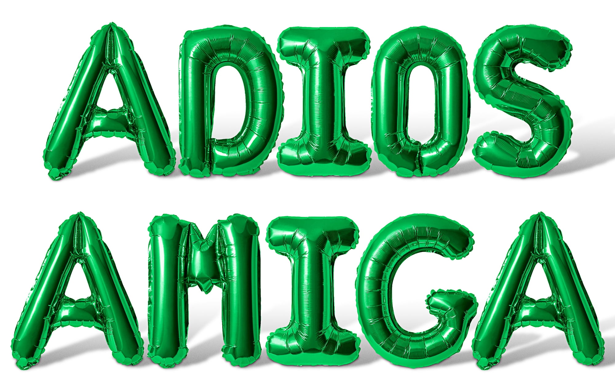 Letter Balloons - ADIOS AMIGA 16" Inch Alphabet Letters Foil Mylar ...