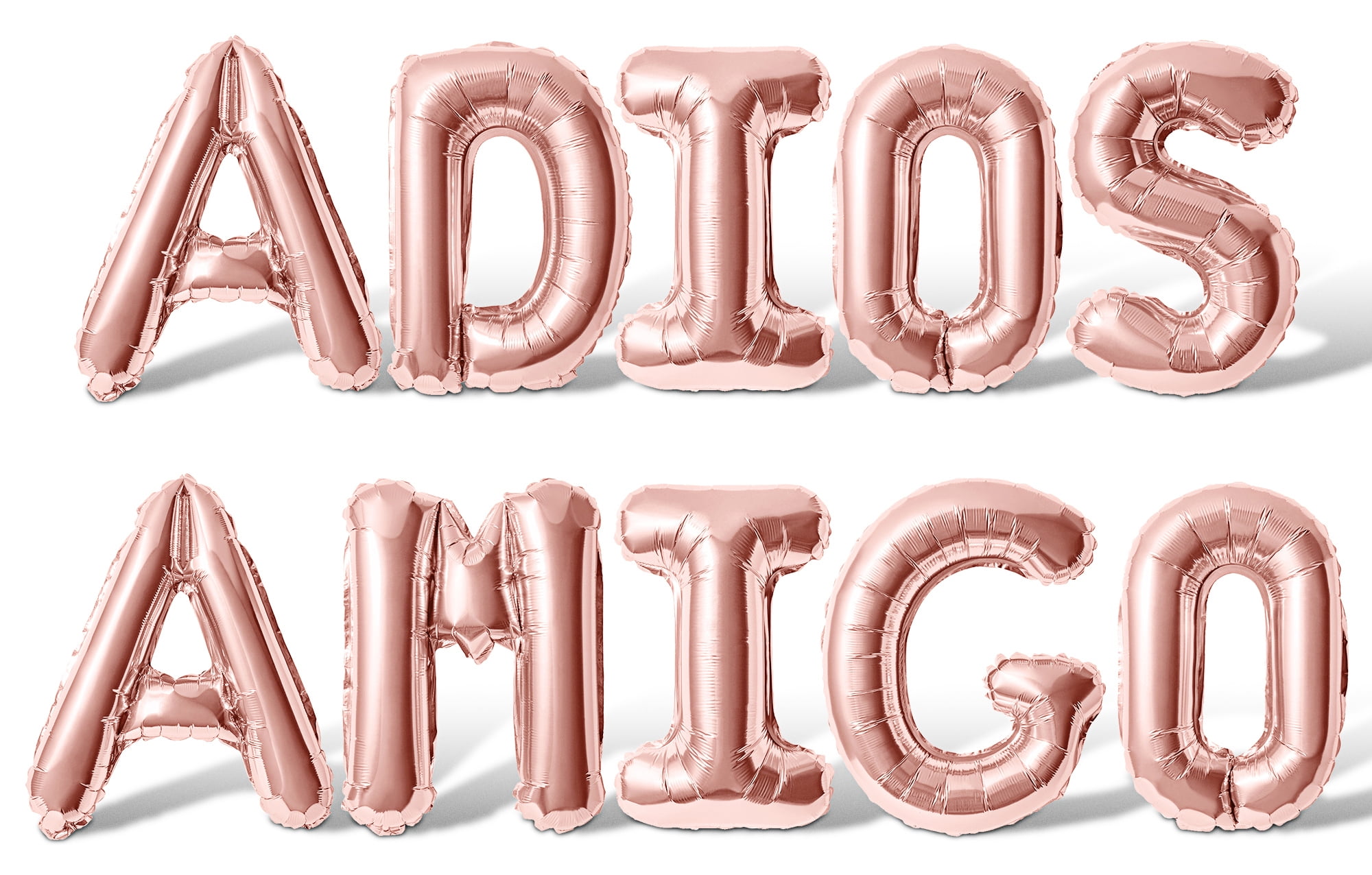 Letter Balloons - ADIOS AMIGO 16" Inch Alphabet Letters Foil Mylar ...