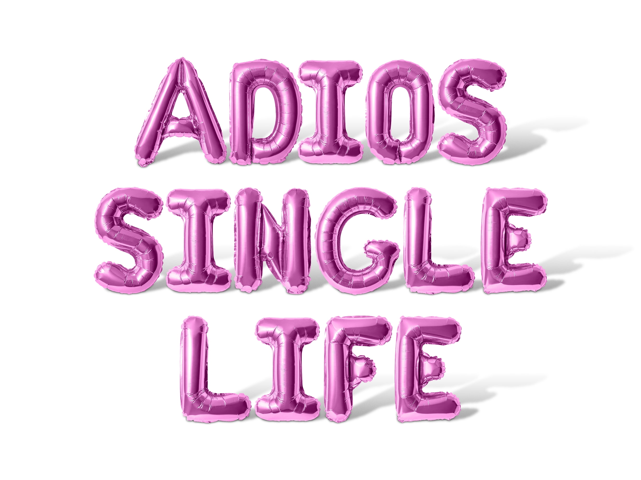 Letter Balloons - ADIOS SINGLE LIFE 16" Inch Alphabet Letters Foil ...