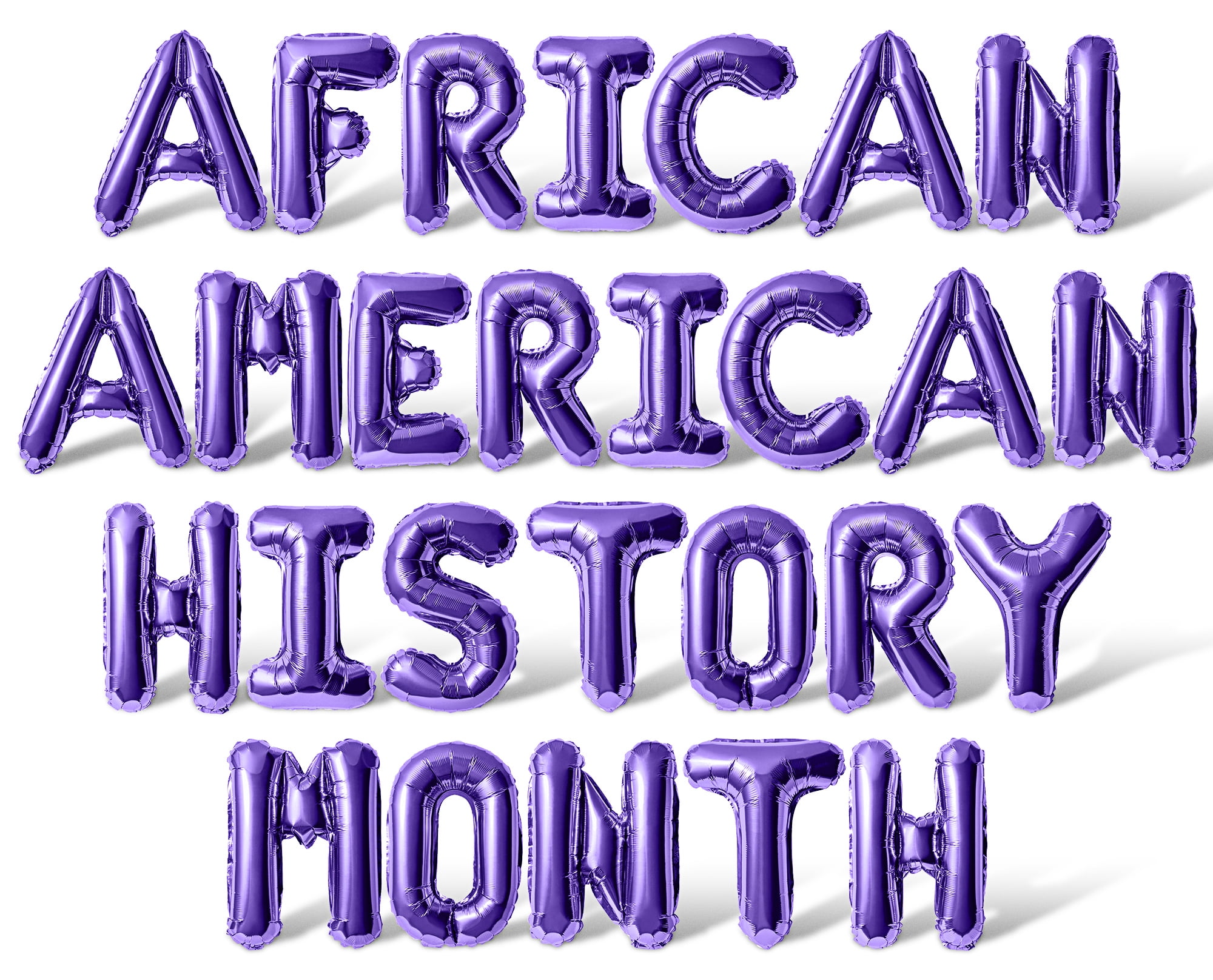 Letter Balloons - AFRICAN AMERICAN HISTORY MONTH 16" Inch Alphabet ...