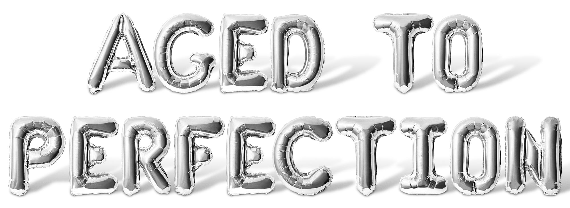 Letter Balloons - AGED TO PERFECTION 16" Inch Alphabet Letters Foil ...