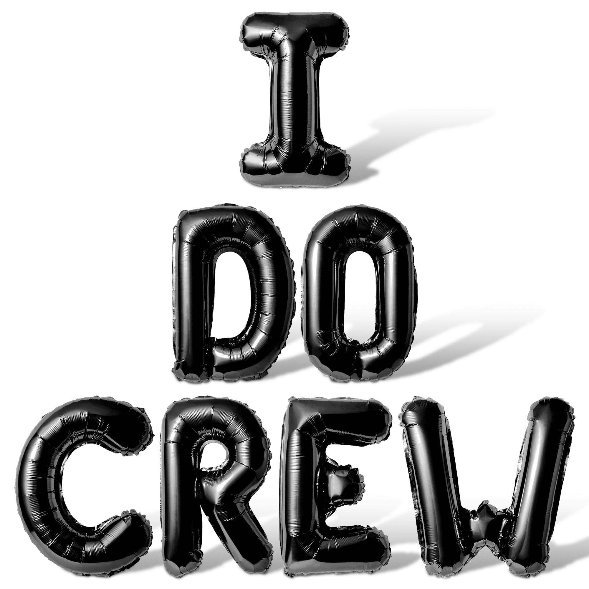 Letter Balloons - AJH3 I DO CREW 16" Inch Alphabet Letters Foil Mylar ...