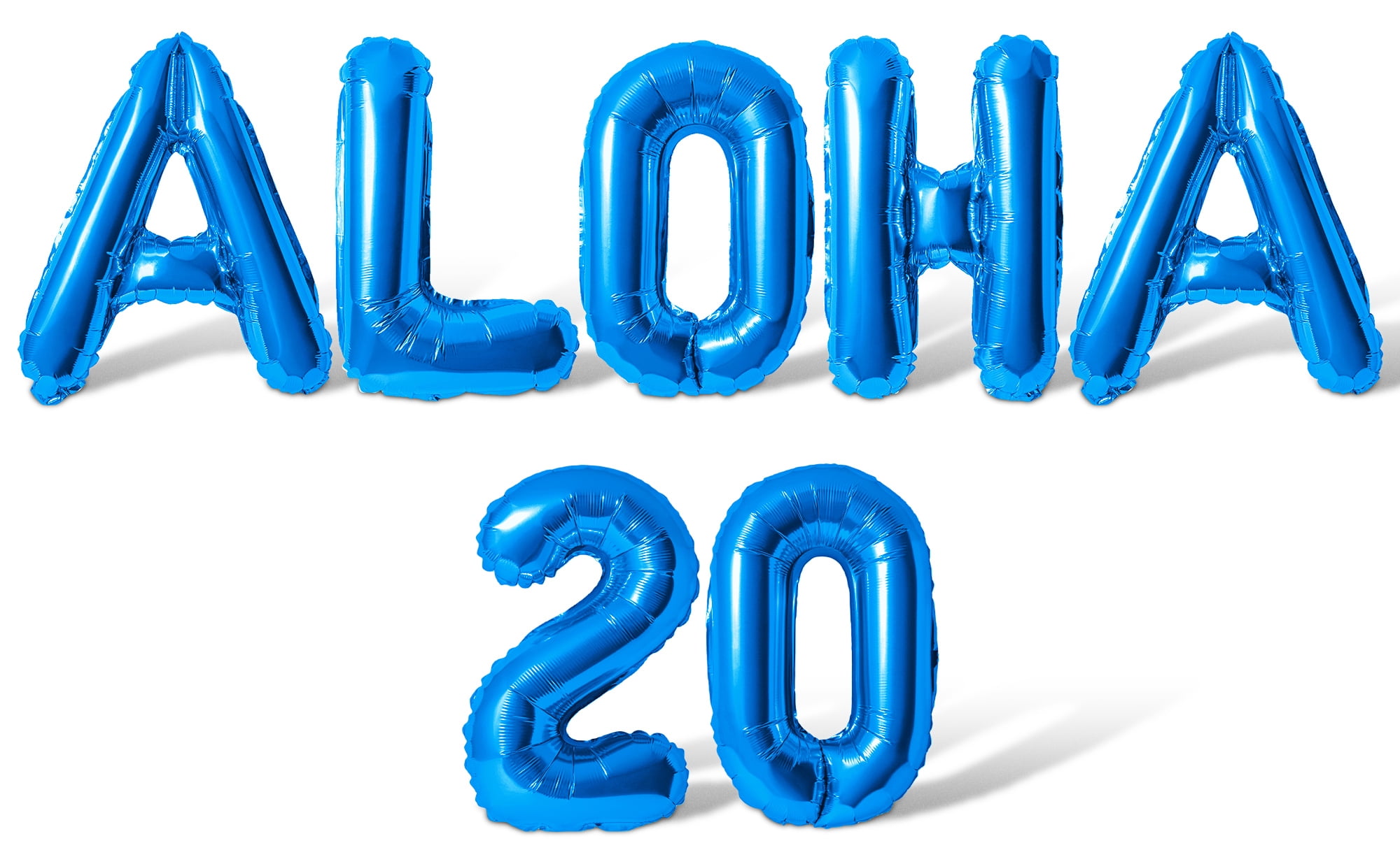Letter Balloons - ALOHA 20 16" Inch Alphabet Letters Foil Mylar Balloon ...