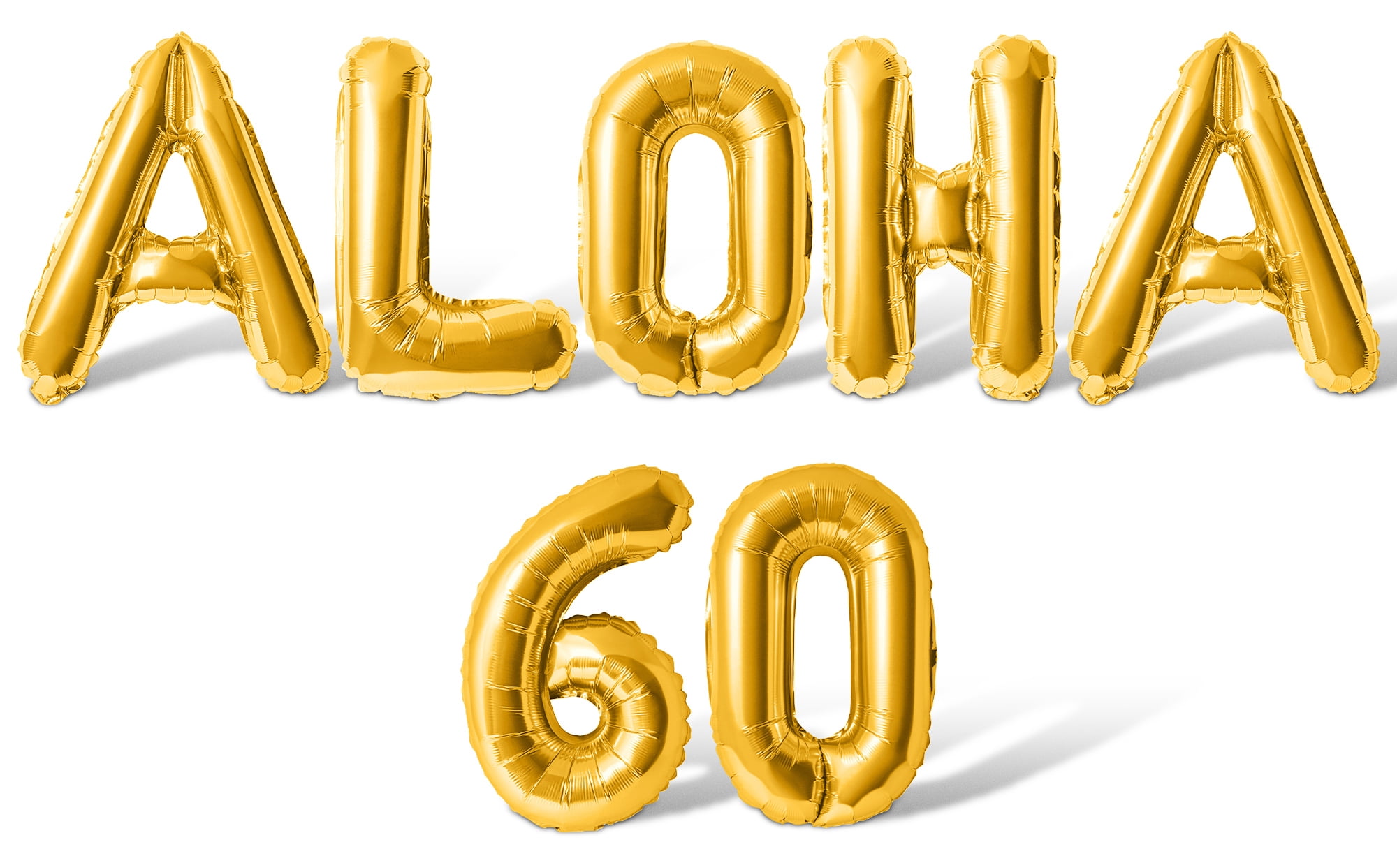 Letter Balloons - ALOHA 60 16" Inch Alphabet Letters Foil Mylar Balloon ...