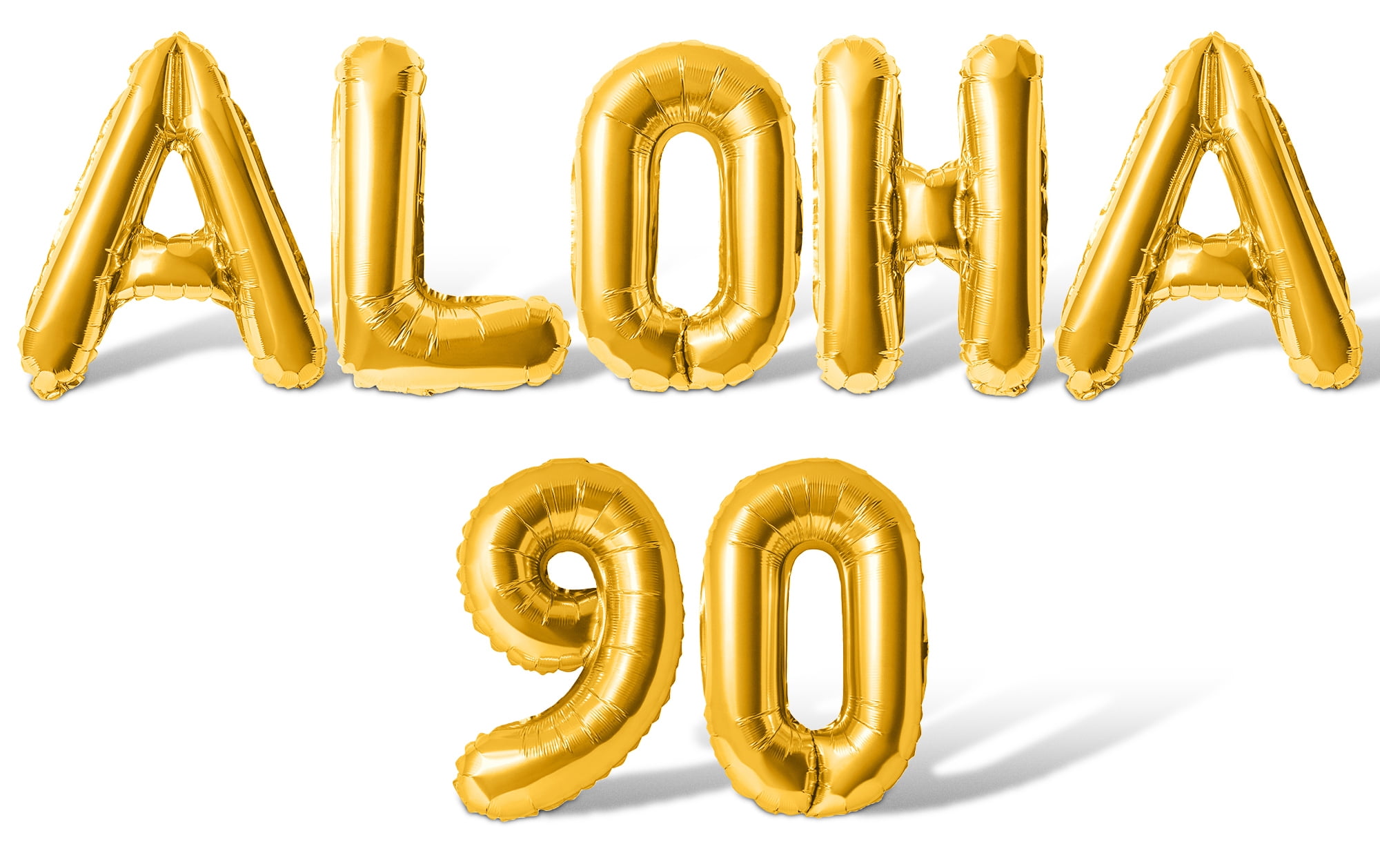 Letter Balloons - ALOHA 90 16" Inch Alphabet Letters Foil Mylar Balloon ...