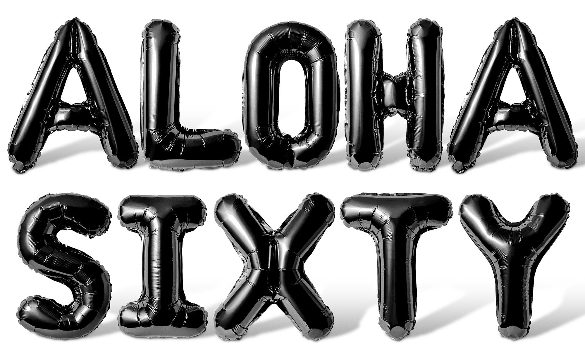 Letter Balloons - ALOHA SIXTY 16" Inch Alphabet Letters Foil Mylar ...