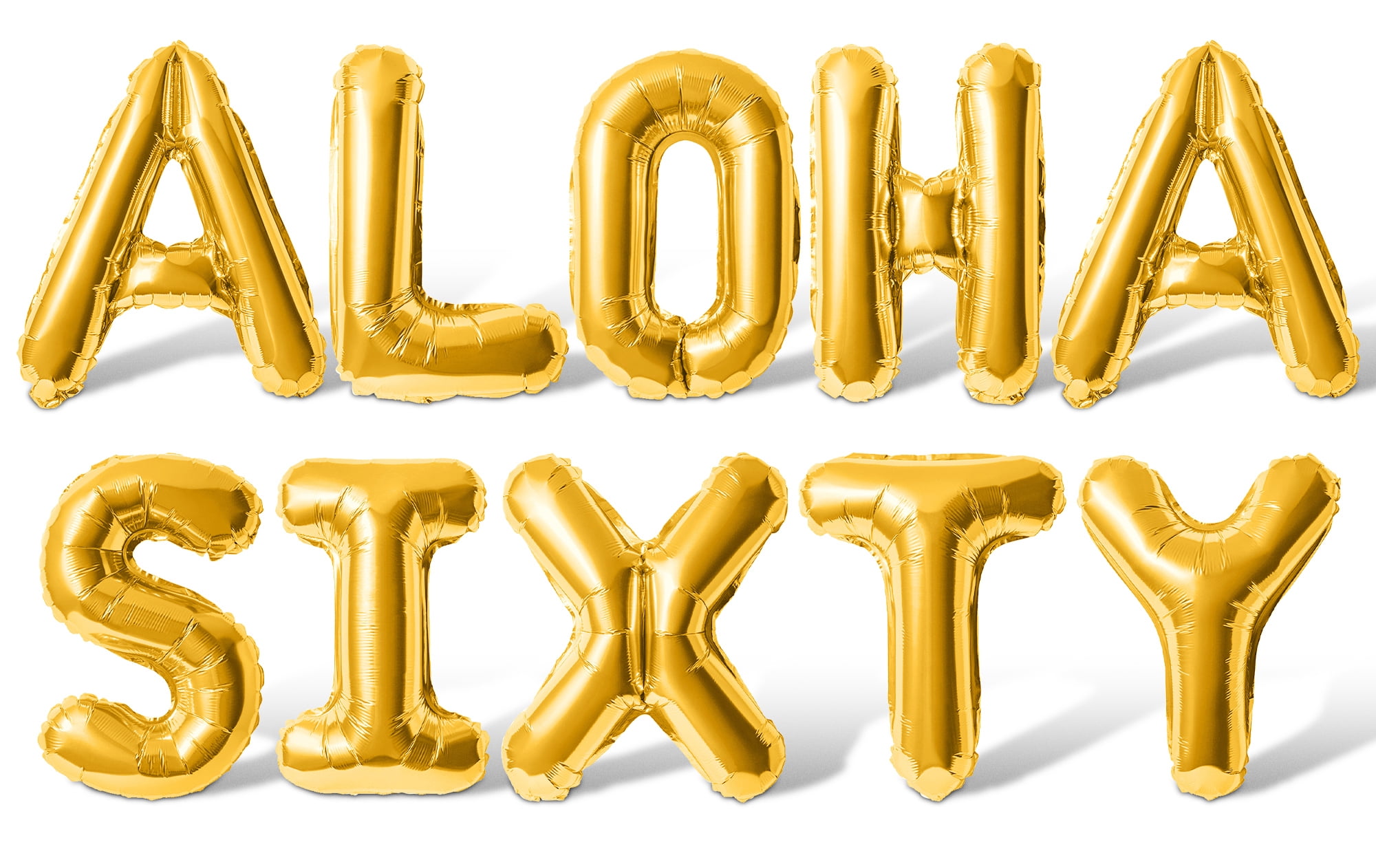 Letter Balloons - ALOHA SIXTY 16" Inch Alphabet Letters Foil Mylar ...