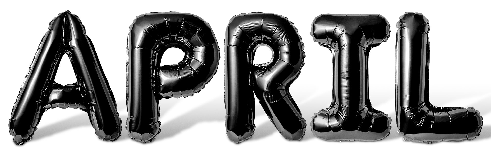 Letter Balloons - APRIL 16" Inch Alphabet Letters Foil Mylar Balloon ...