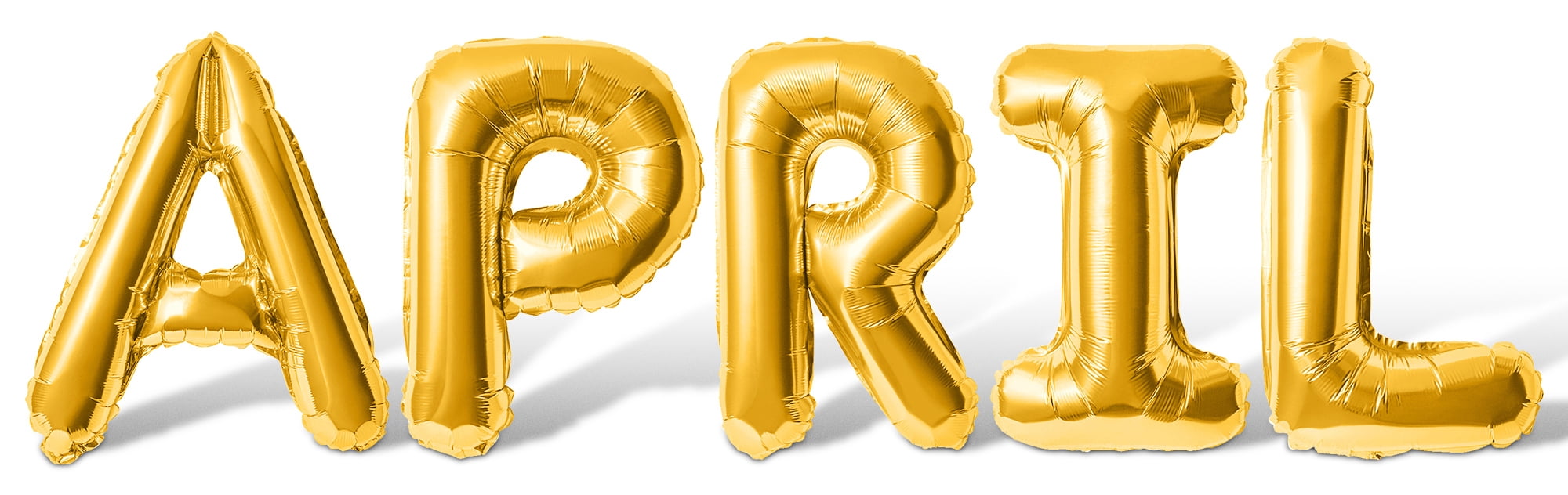 Letter Balloons - APRIL 16" Inch Alphabet Letters Foil Mylar Balloon ...