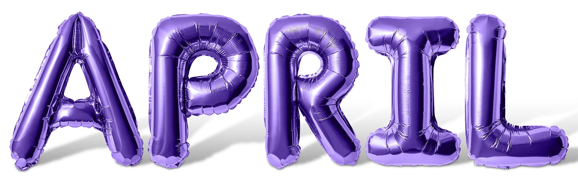Letter Balloons - APRIL 16" Inch Alphabet Letters Foil Mylar Balloon ...