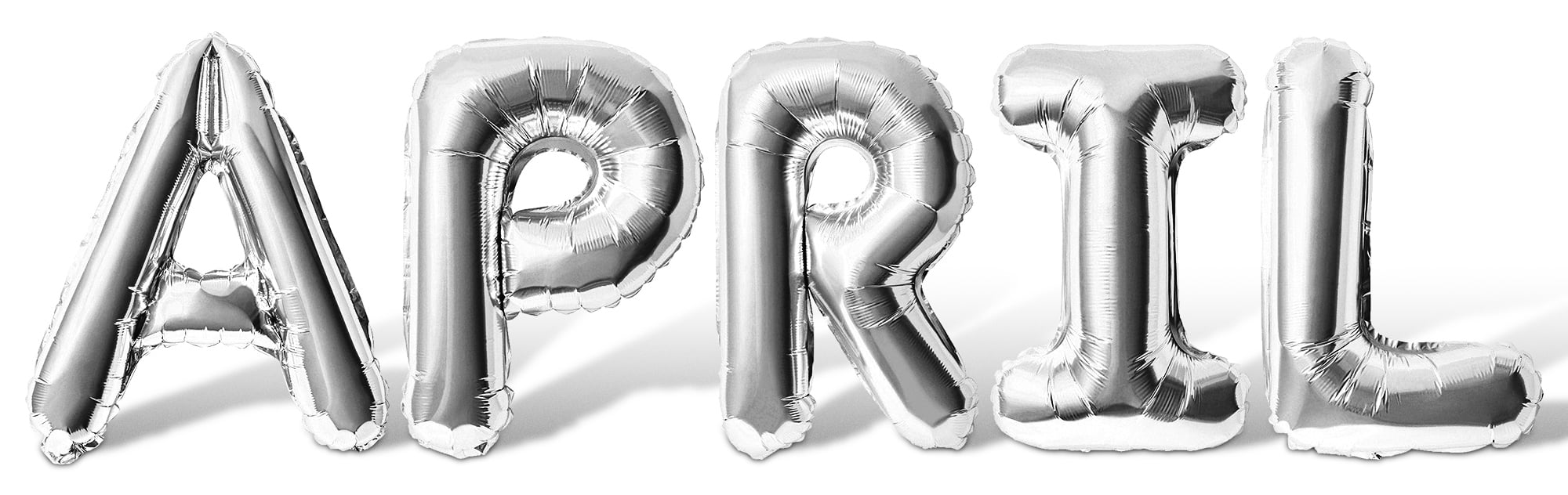 Letter Balloons - APRIL 16" Inch Alphabet Letters Foil Mylar Balloon ...