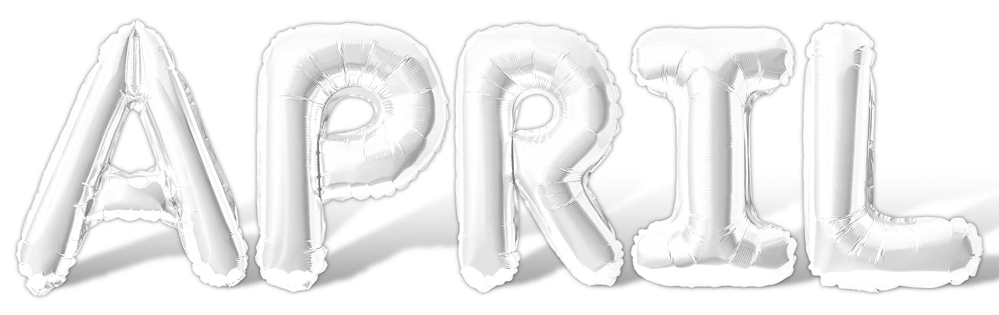 Letter Balloons - APRIL 16" Inch Alphabet Letters Foil Mylar Balloon ...