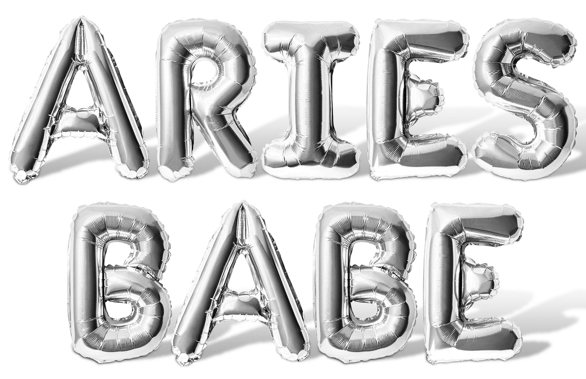 Letter Balloons - ARIES BABE 16" Inch Alphabet Letters Foil Mylar ...