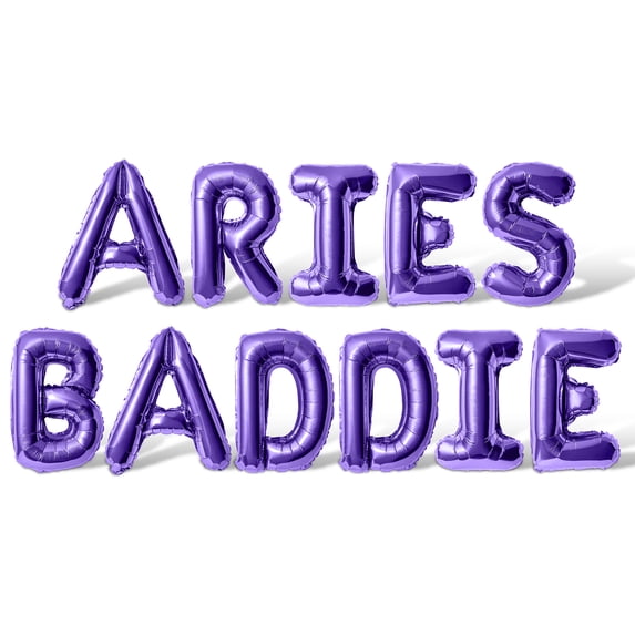 Letter Balloons - ARIES BADDIE 16" Inch Alphabet Letters Foil Mylar ...