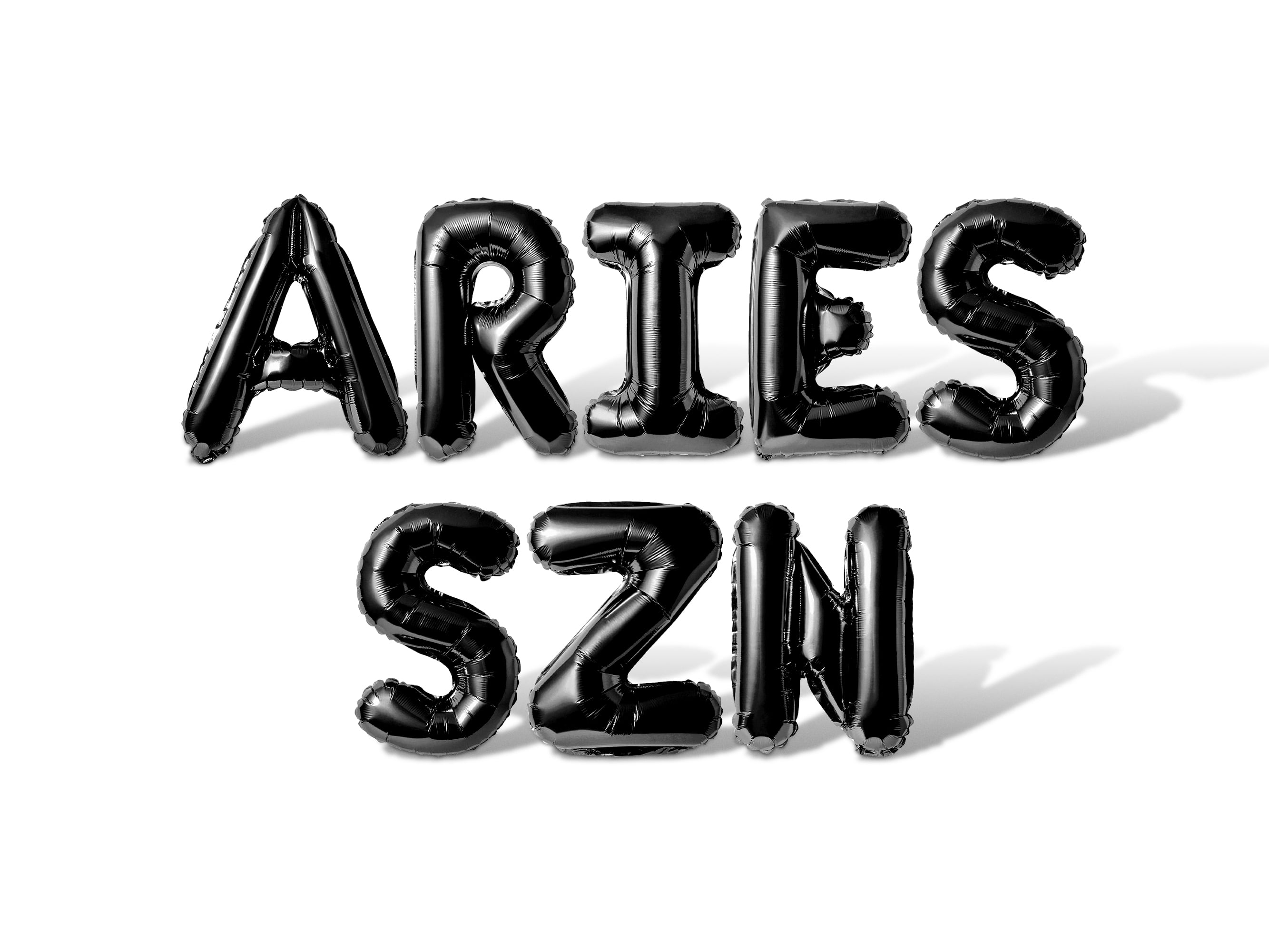 Letter Balloons - ARIES SZN 16" Inch Alphabet Letters Foil Mylar ...