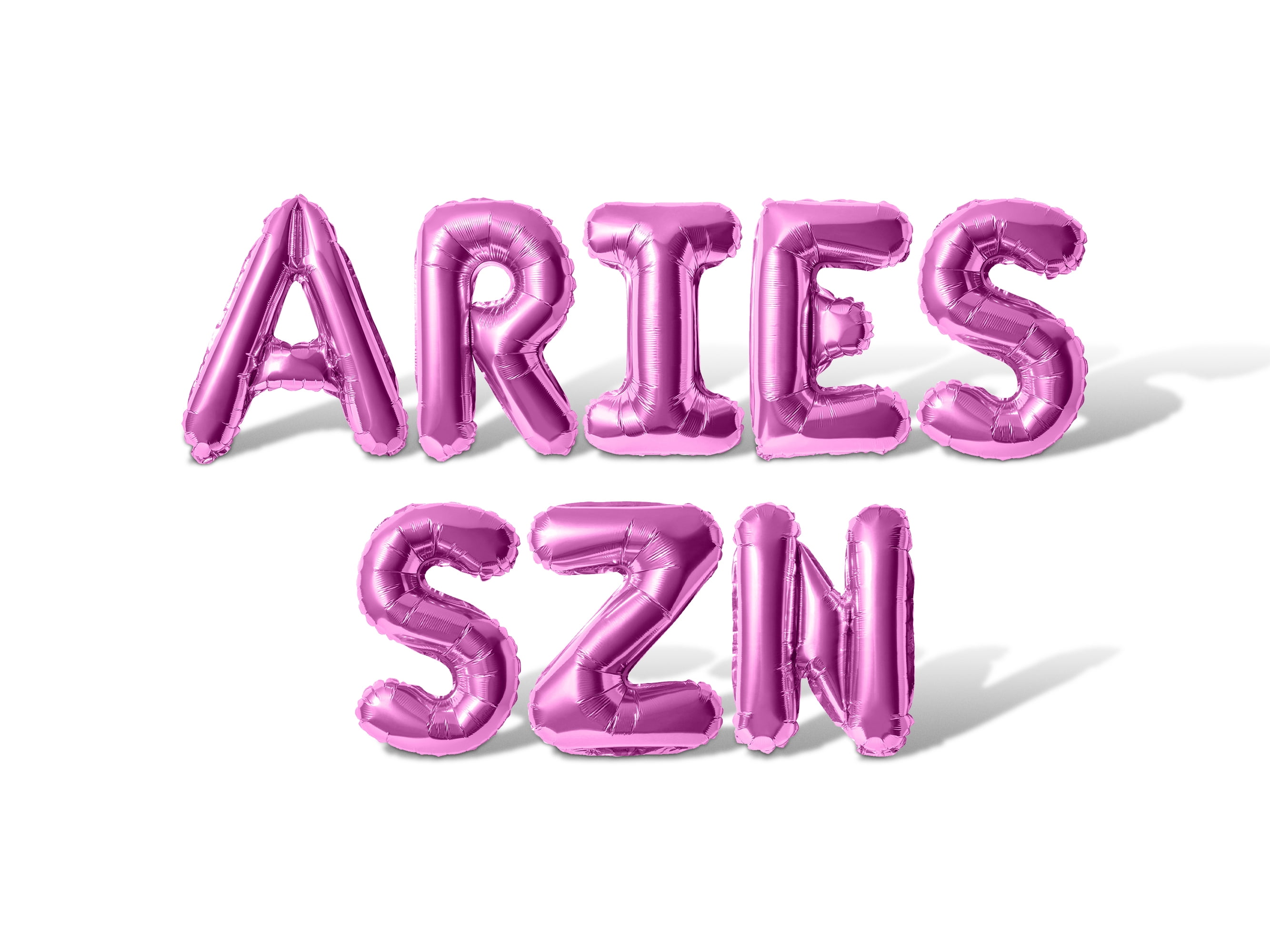 Letter Balloons - ARIES SZN 16" Inch Alphabet Letters Foil Mylar ...
