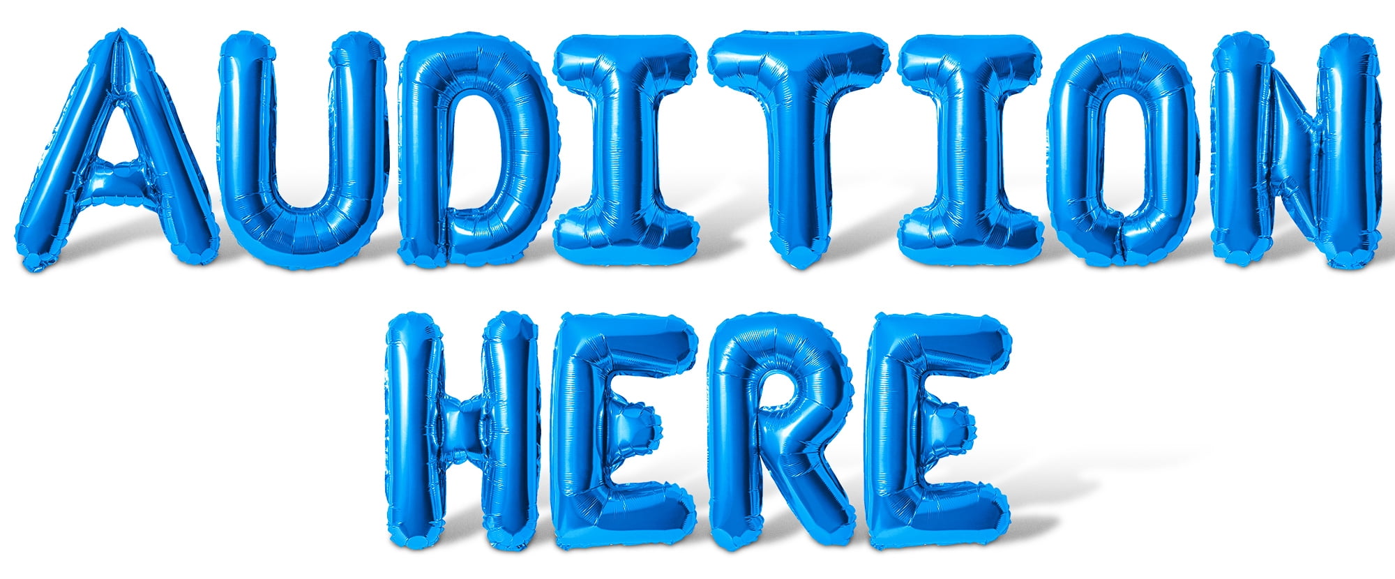 Letter Balloons - AUDITION HERE 16" Inch Alphabet Letters Foil Mylar ...