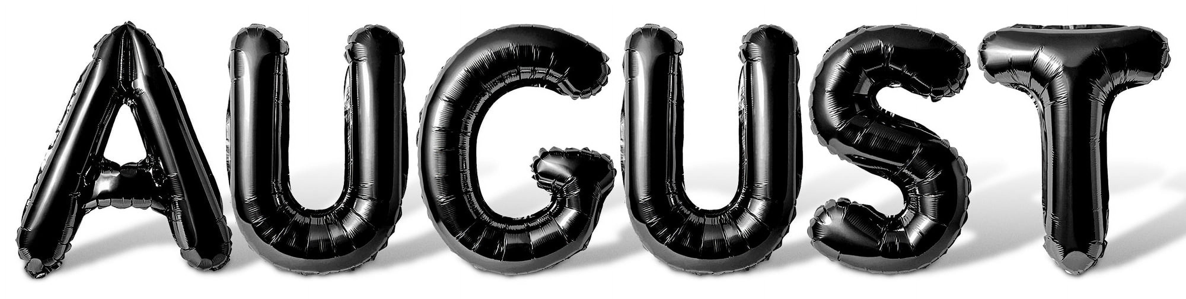 Letter Balloons - AUGUST 16" Inch Alphabet Letters Foil Mylar Balloon ...