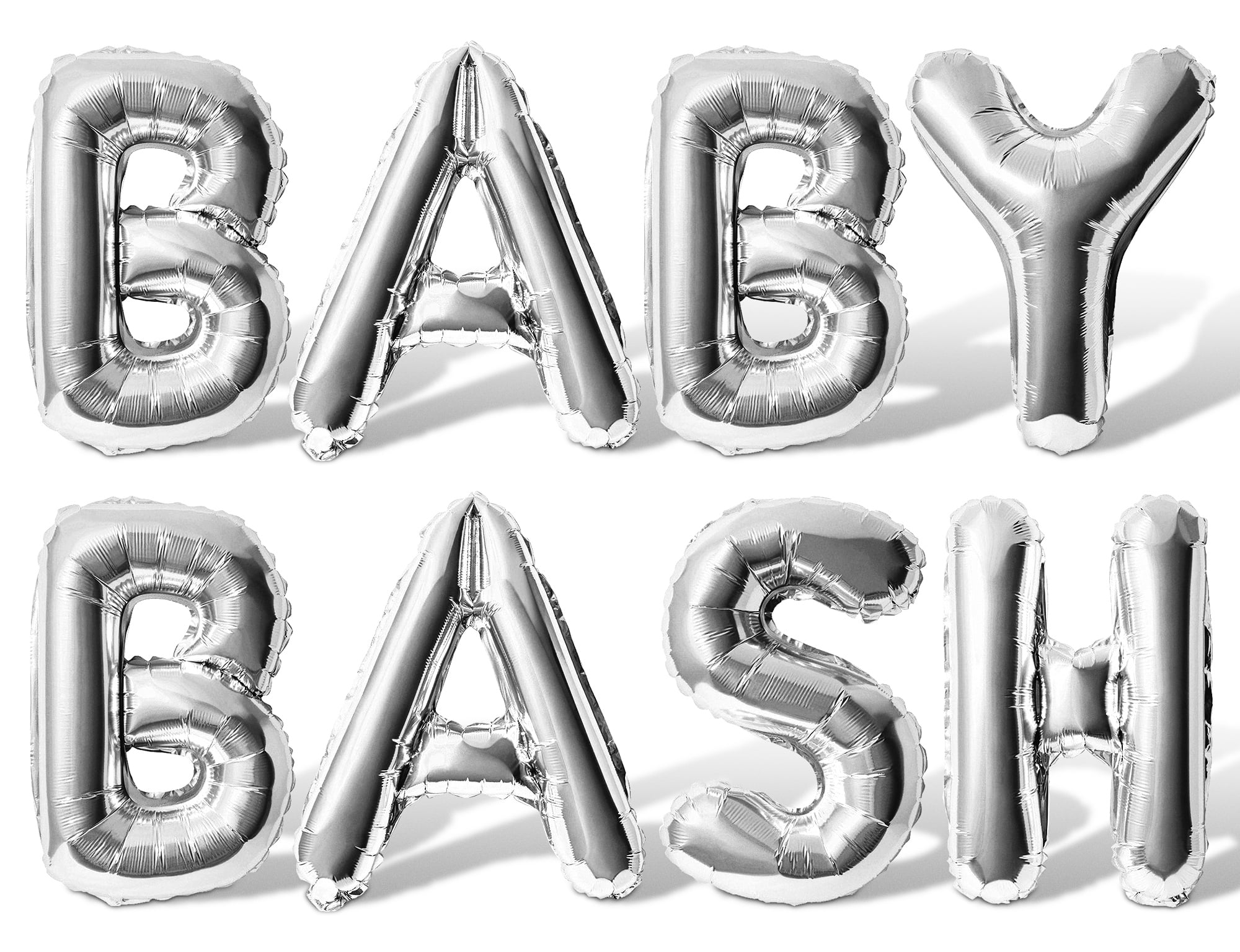 Letter Balloons - BABY BASH 16" Inch Alphabet Letters Foil Mylar ...