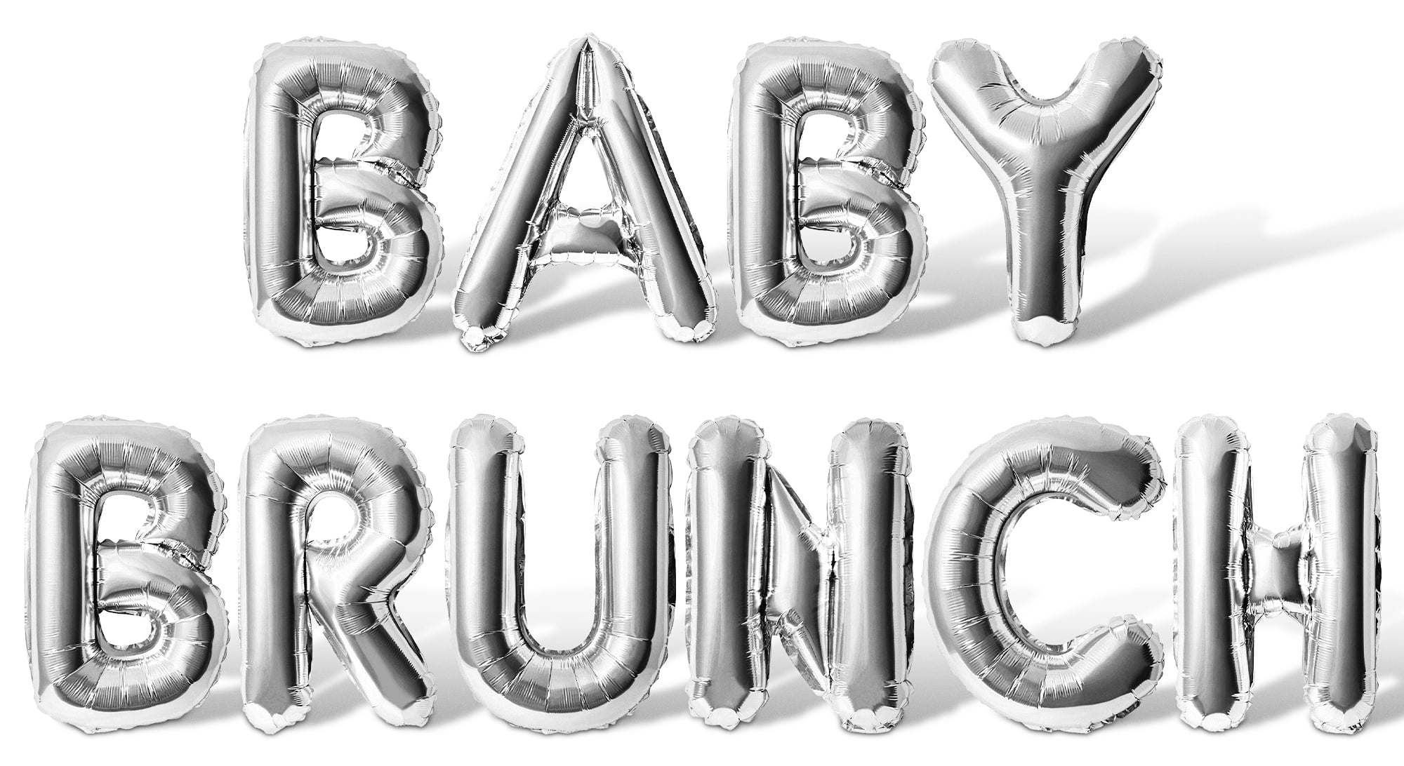 Letter Balloons - BABY BRUNCH 16" Inch Alphabet Letters Foil Mylar ...