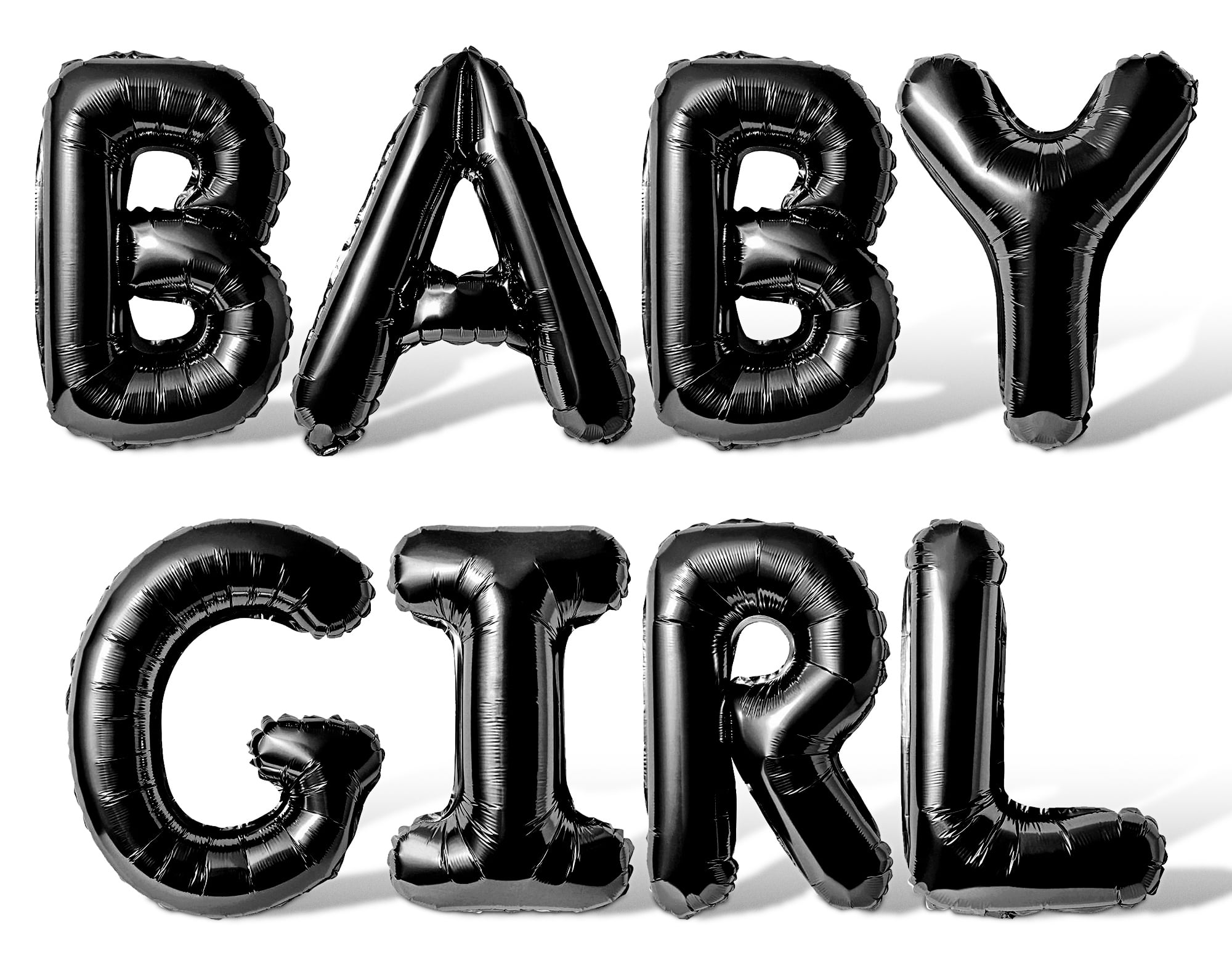 Letter Balloons - BABY GIRL 16" Inch Alphabet Letters Foil Mylar ...
