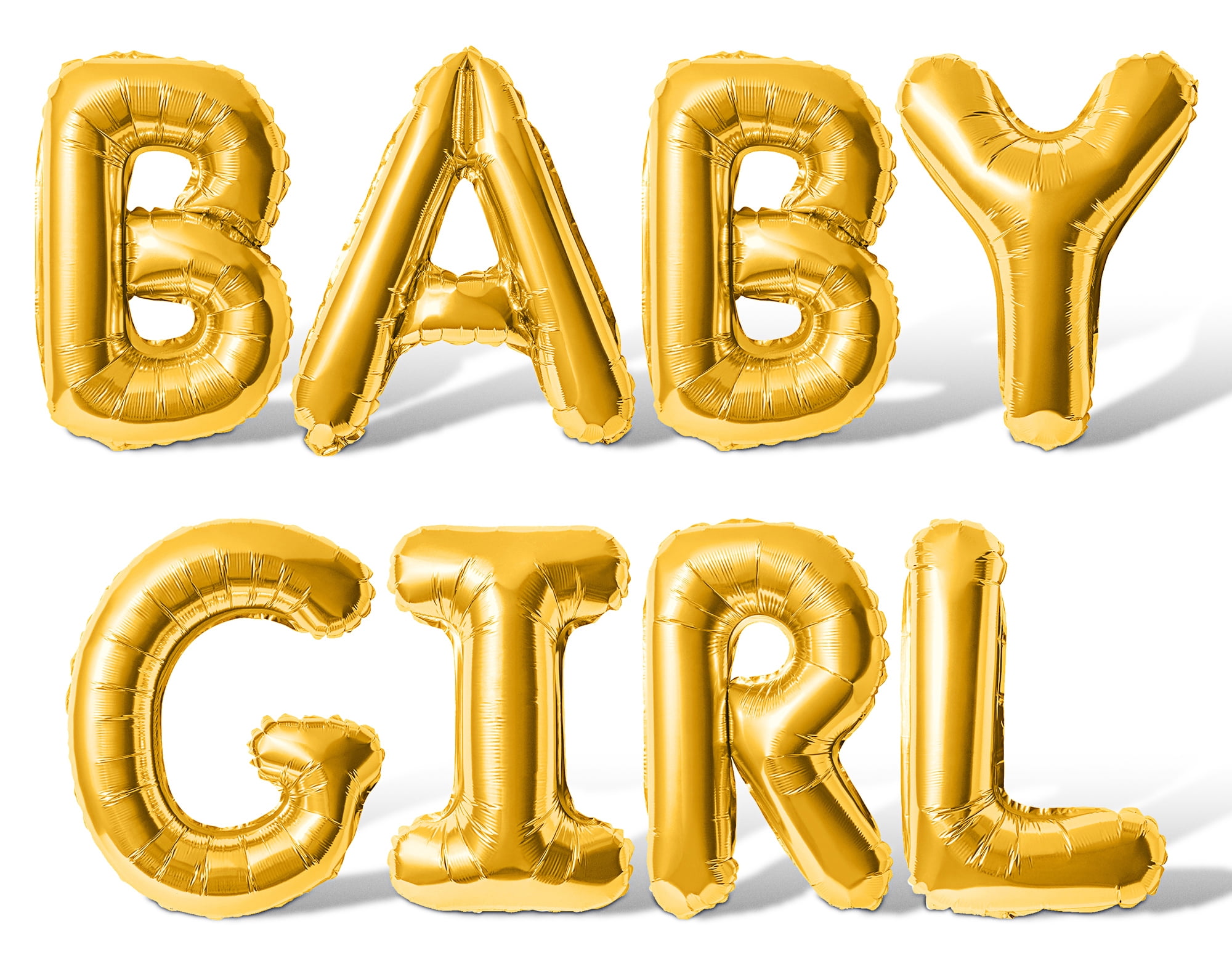 Letter Balloons - BABY GIRL 16" Inch Alphabet Letters Foil Mylar ...