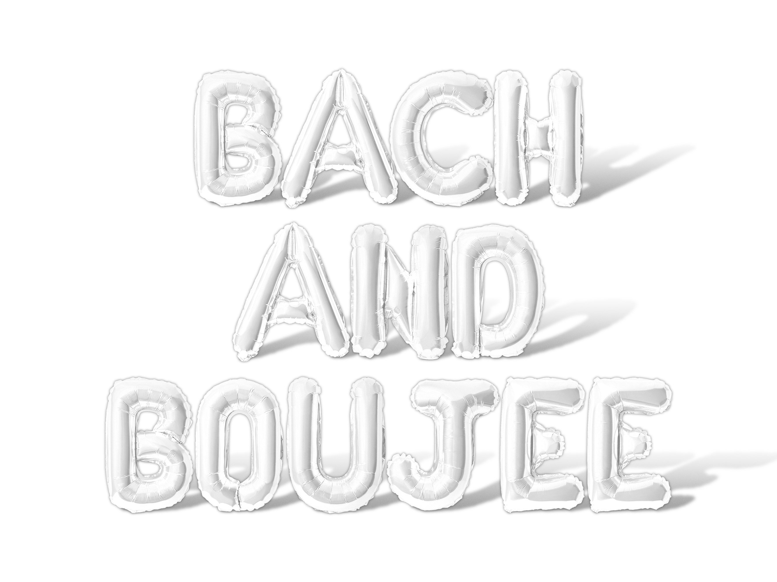 Letter Balloons - BACH AND BOUJEE 16" Inch Alphabet Letters Foil Mylar ...