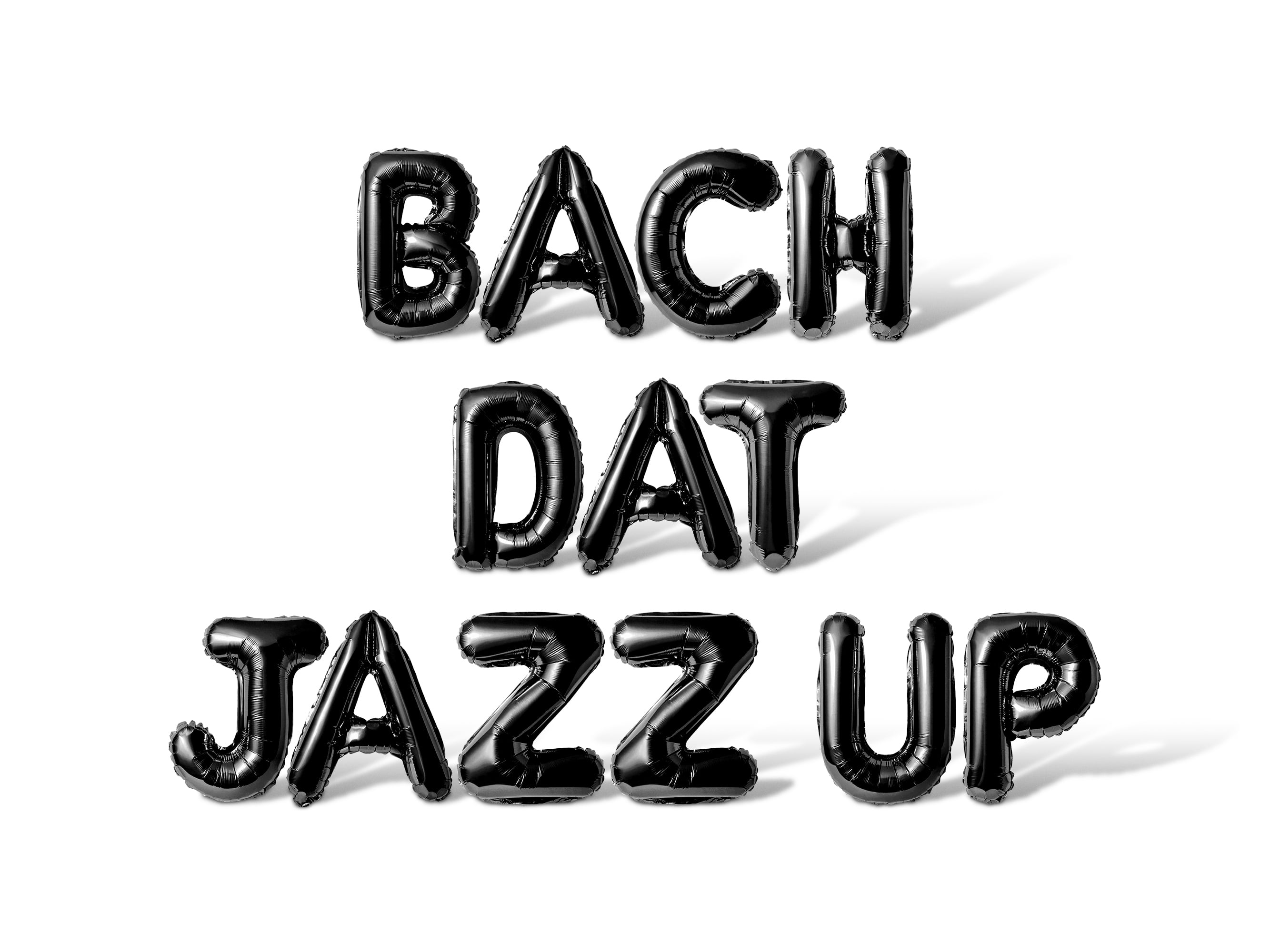Letter Balloons - BACH DAT JAZZ UP 16" Inch Alphabet Letters Foil Mylar ...