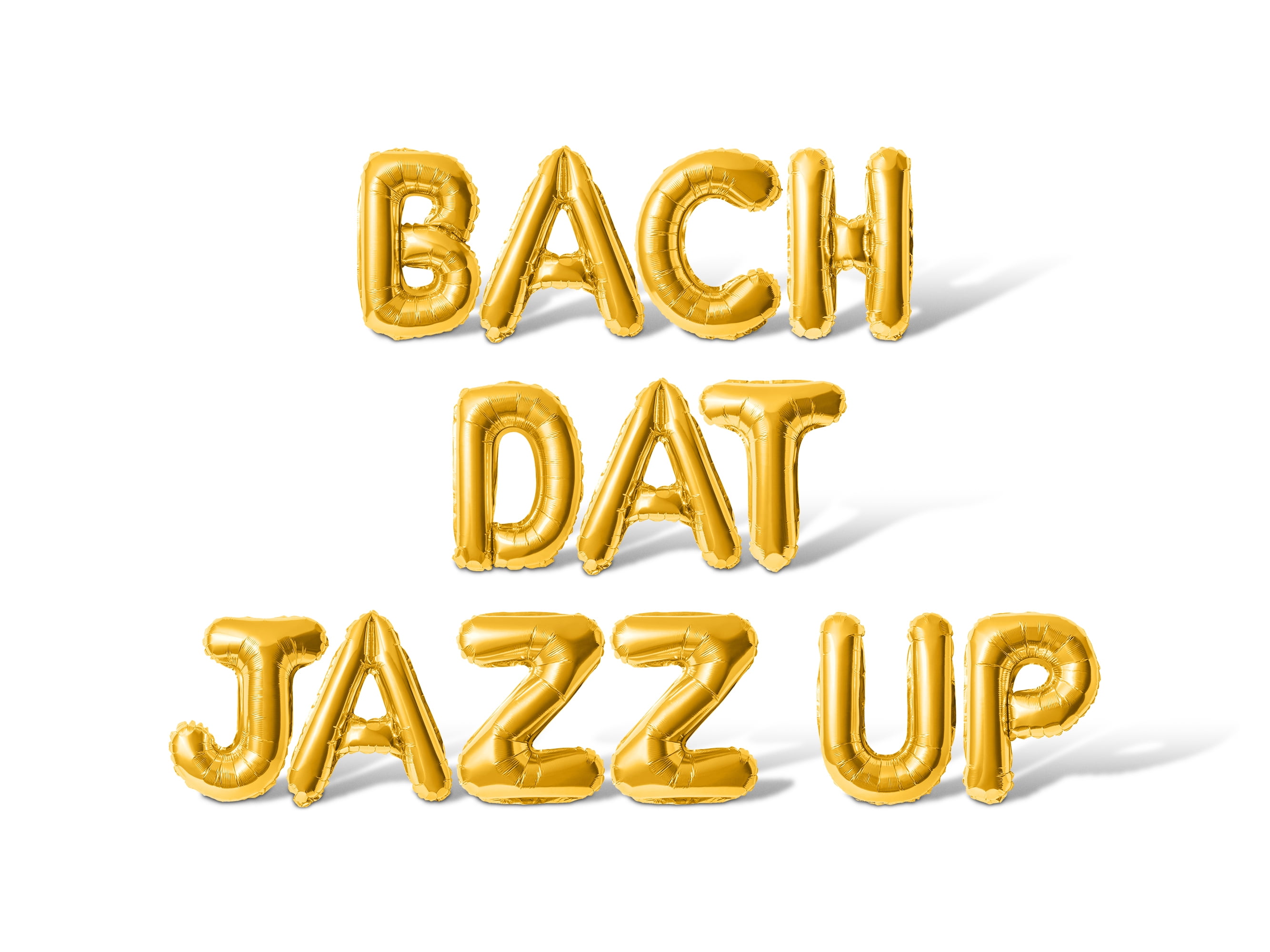 Letter Balloons - BACH DAT JAZZ UP 16" Inch Alphabet Letters Foil Mylar ...