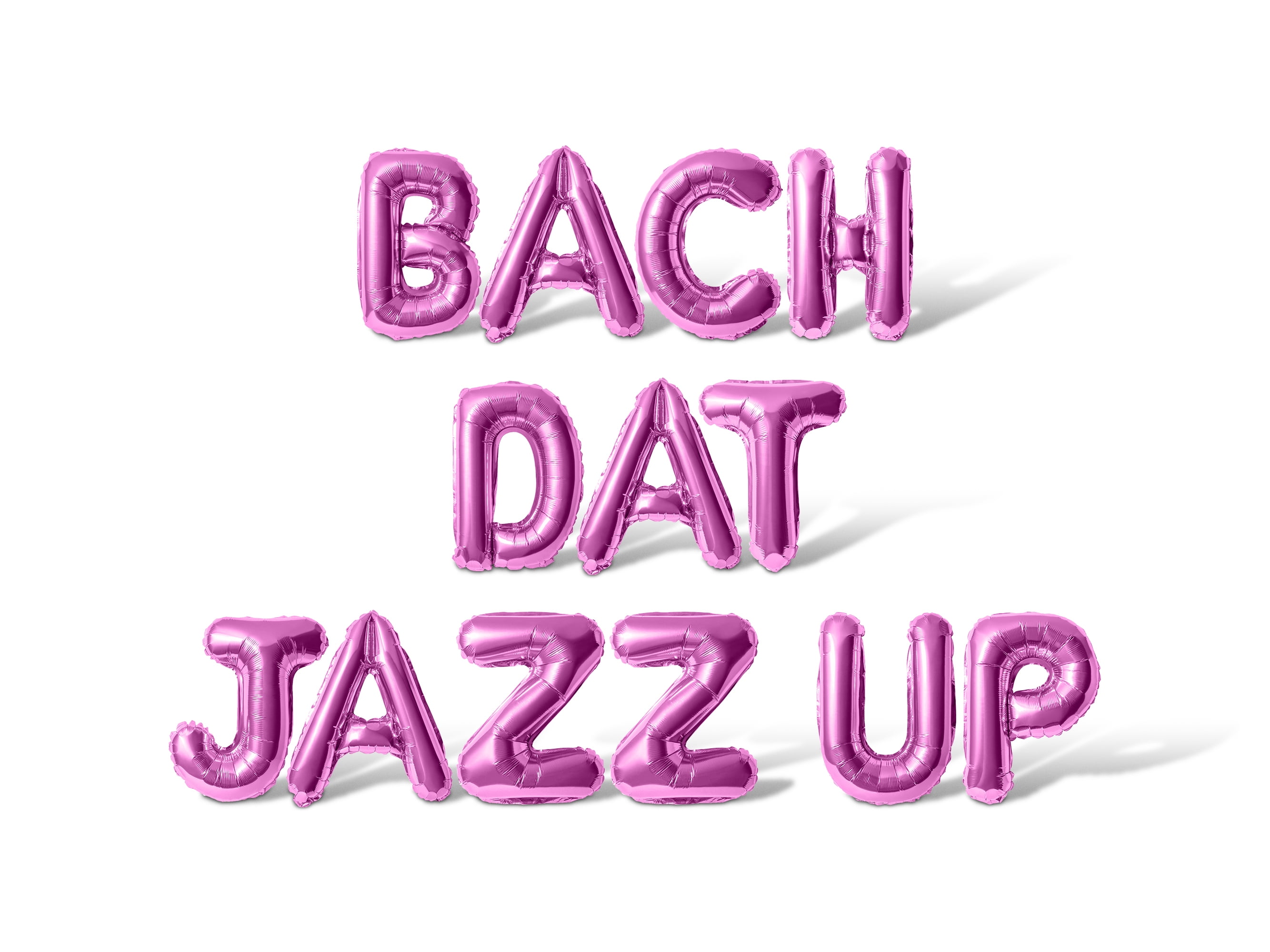 Letter Balloons - BACH DAT JAZZ UP 16" Inch Alphabet Letters Foil Mylar ...