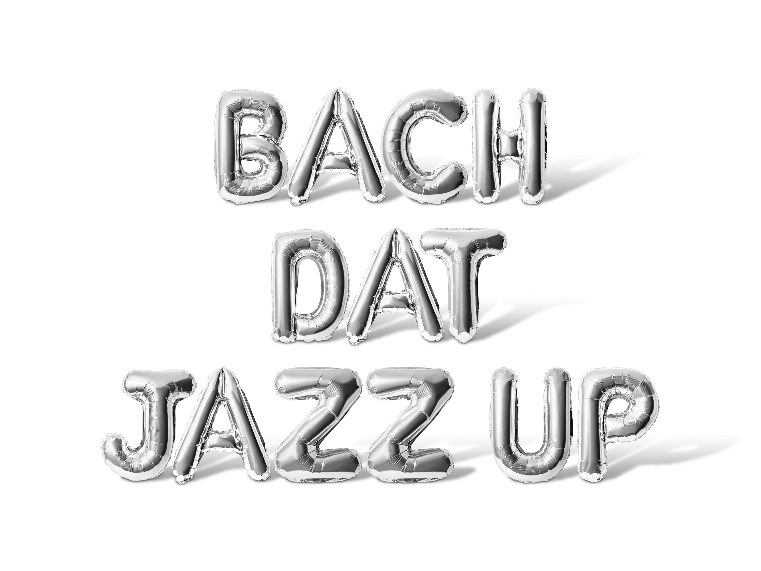 Letter Balloons - BACH DAT JAZZ UP 16" Inch Alphabet Letters Foil Mylar ...