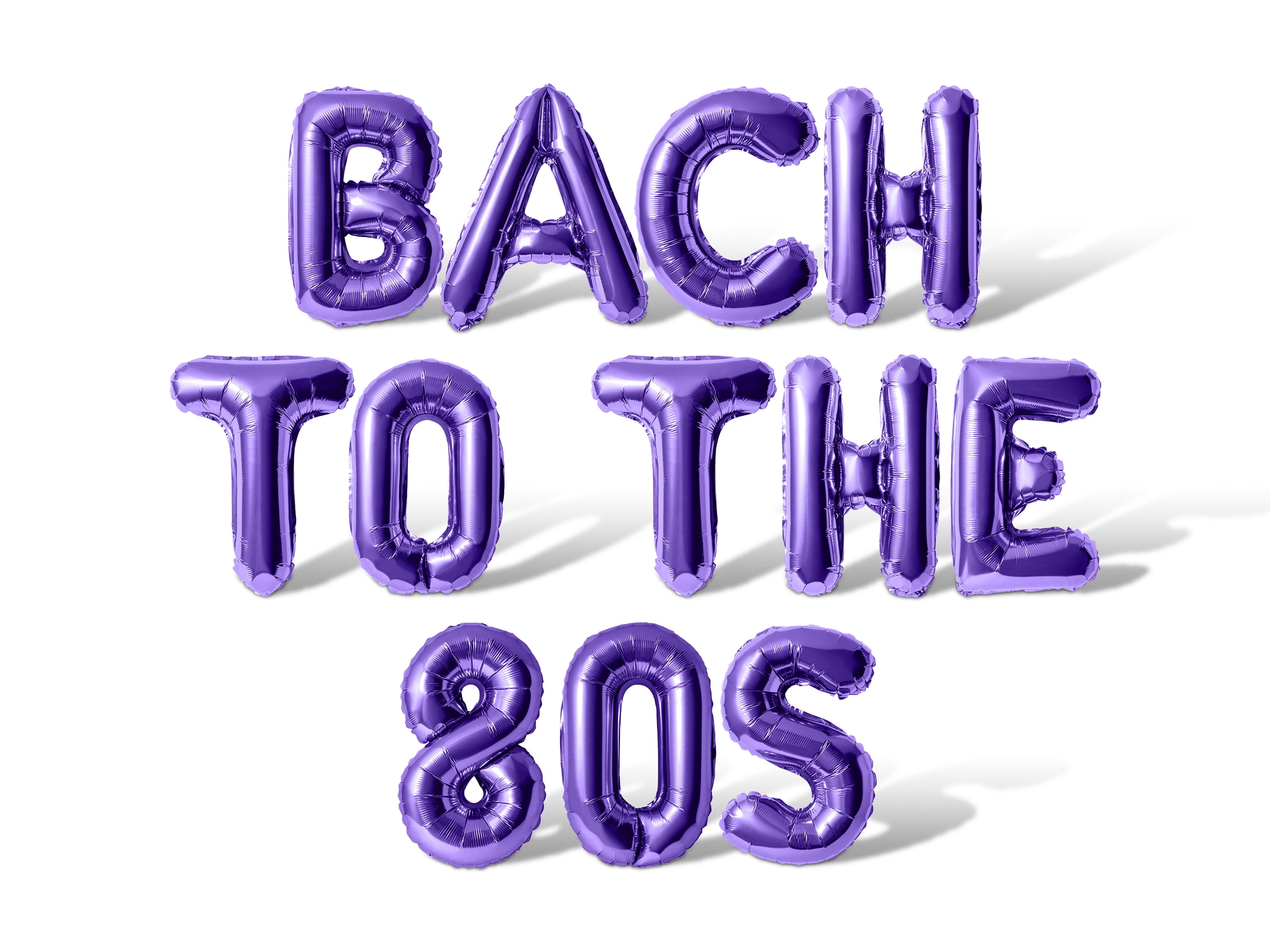 Letter Balloons - BACH TO THE 80S 16" Inch Alphabet Letters Foil Mylar ...