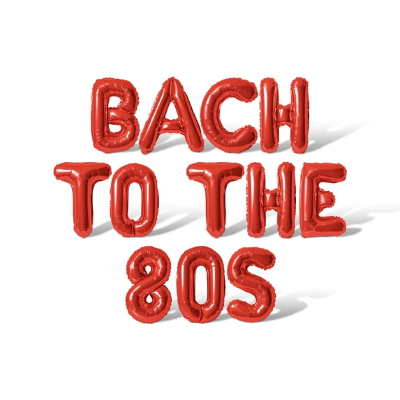 Letter Balloons - BACH TO THE 80S 16" Inch Alphabet Letters Foil Mylar ...