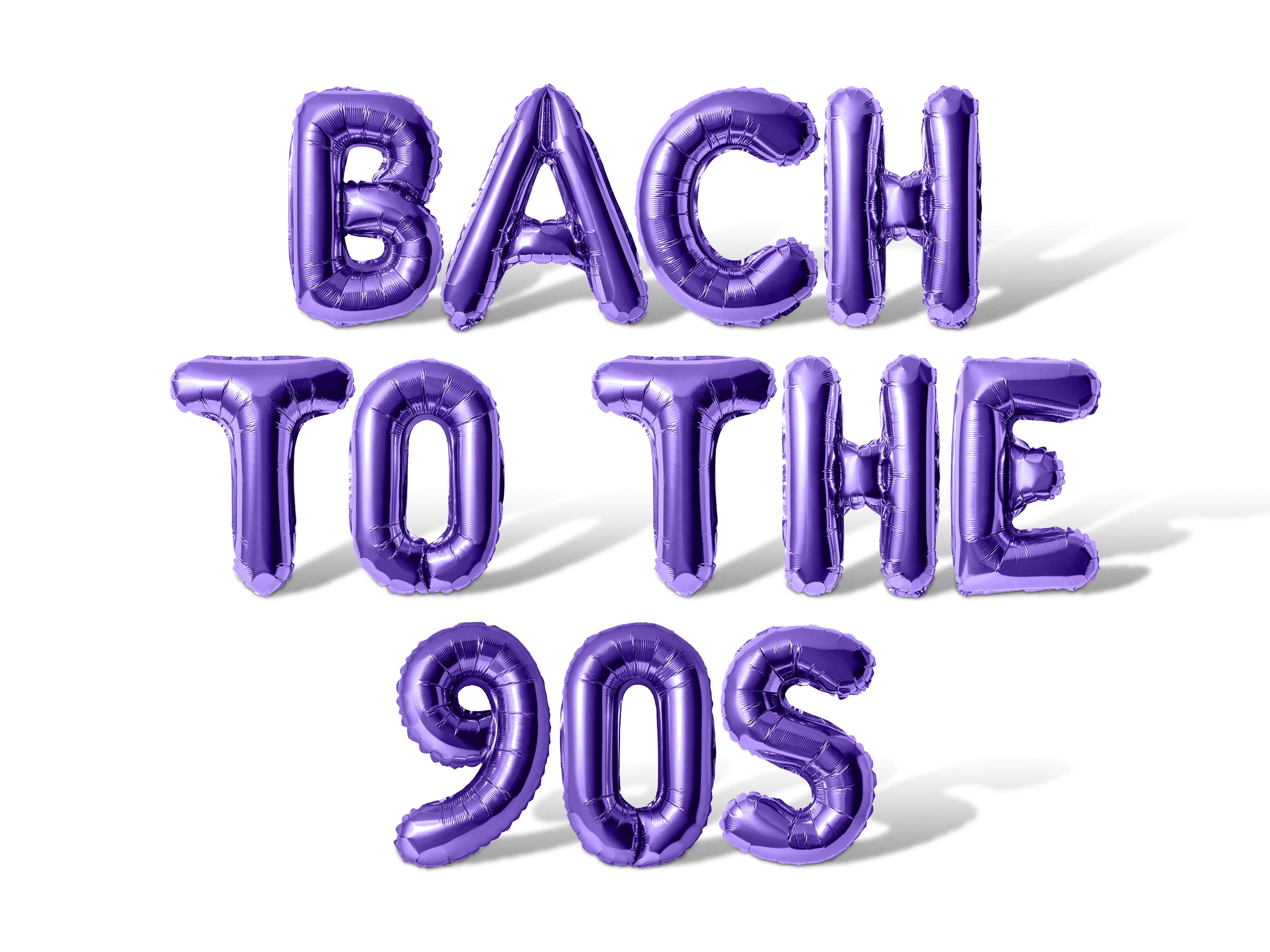 Letter Balloons - BACH TO THE 90S 16" Inch Alphabet Letters Foil Mylar ...