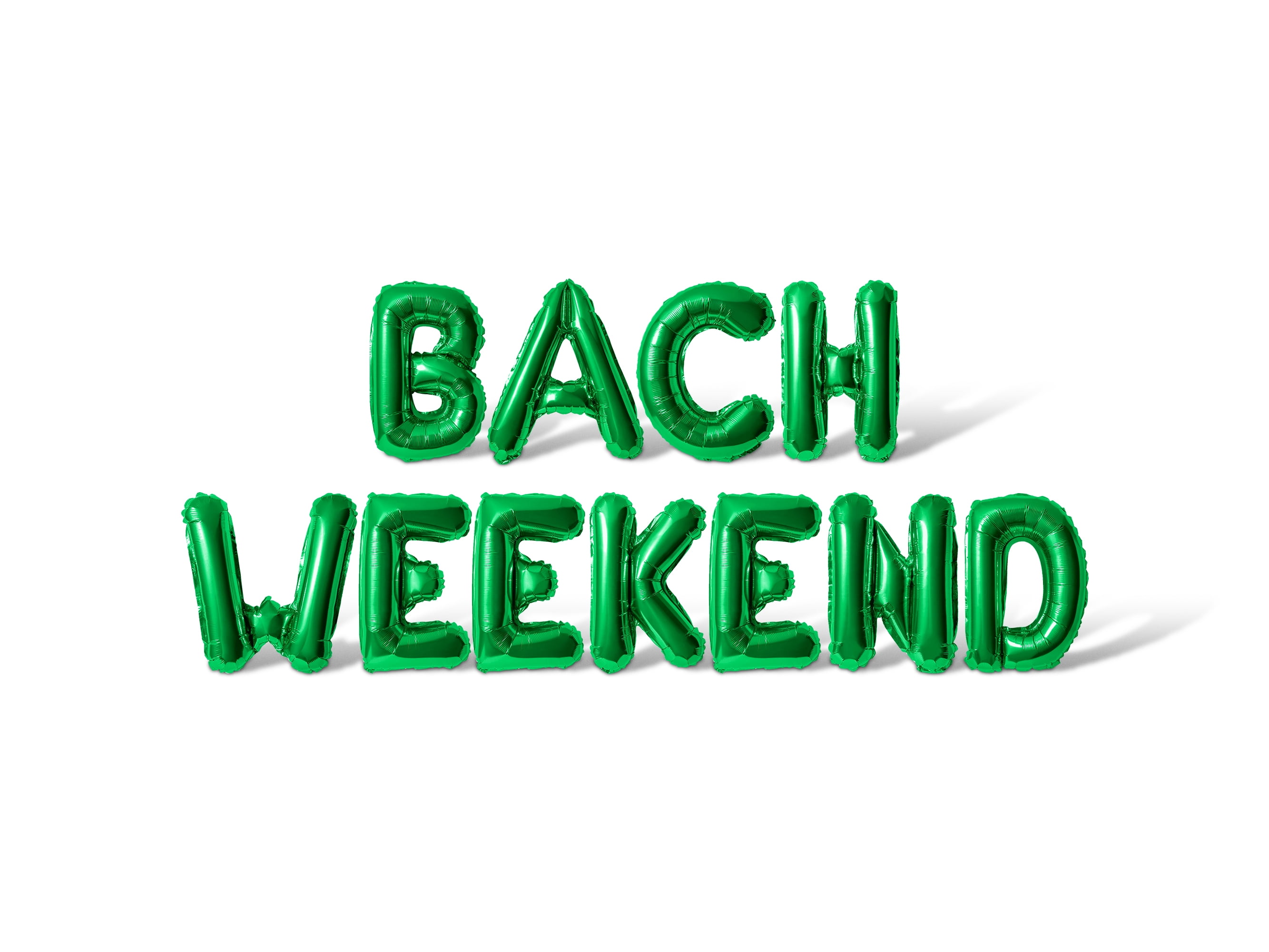 Letter Balloons - BACH WEEKEND 16" Inch Alphabet Letters Foil Mylar ...