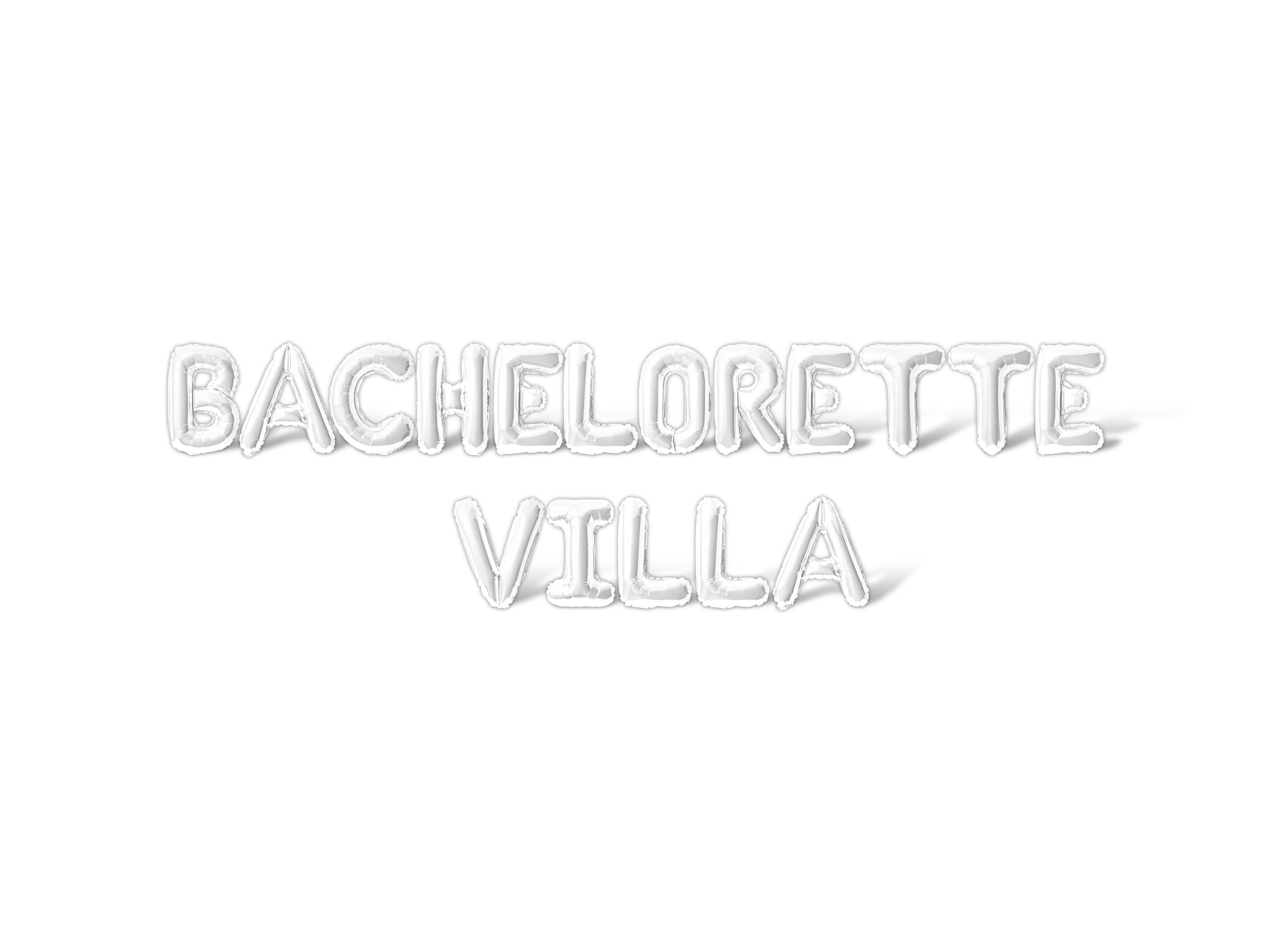 Letter Balloons - BACHELORETTE VILLA 16" Inch Alphabet Letters Foil ...